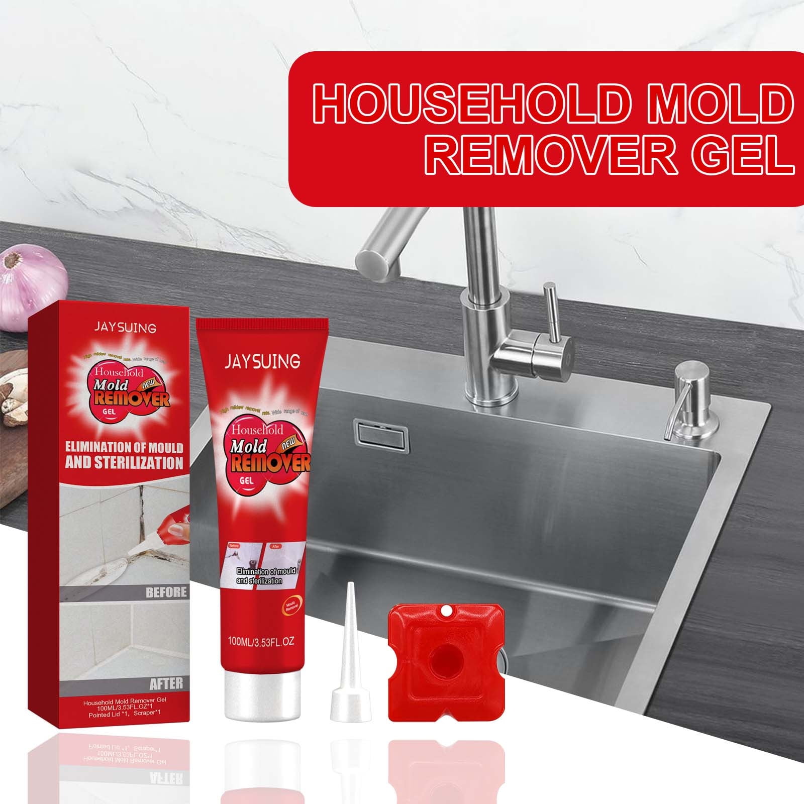 Mold Remover Gel for Washing Machines | Household Bathroom Tile Grout ...