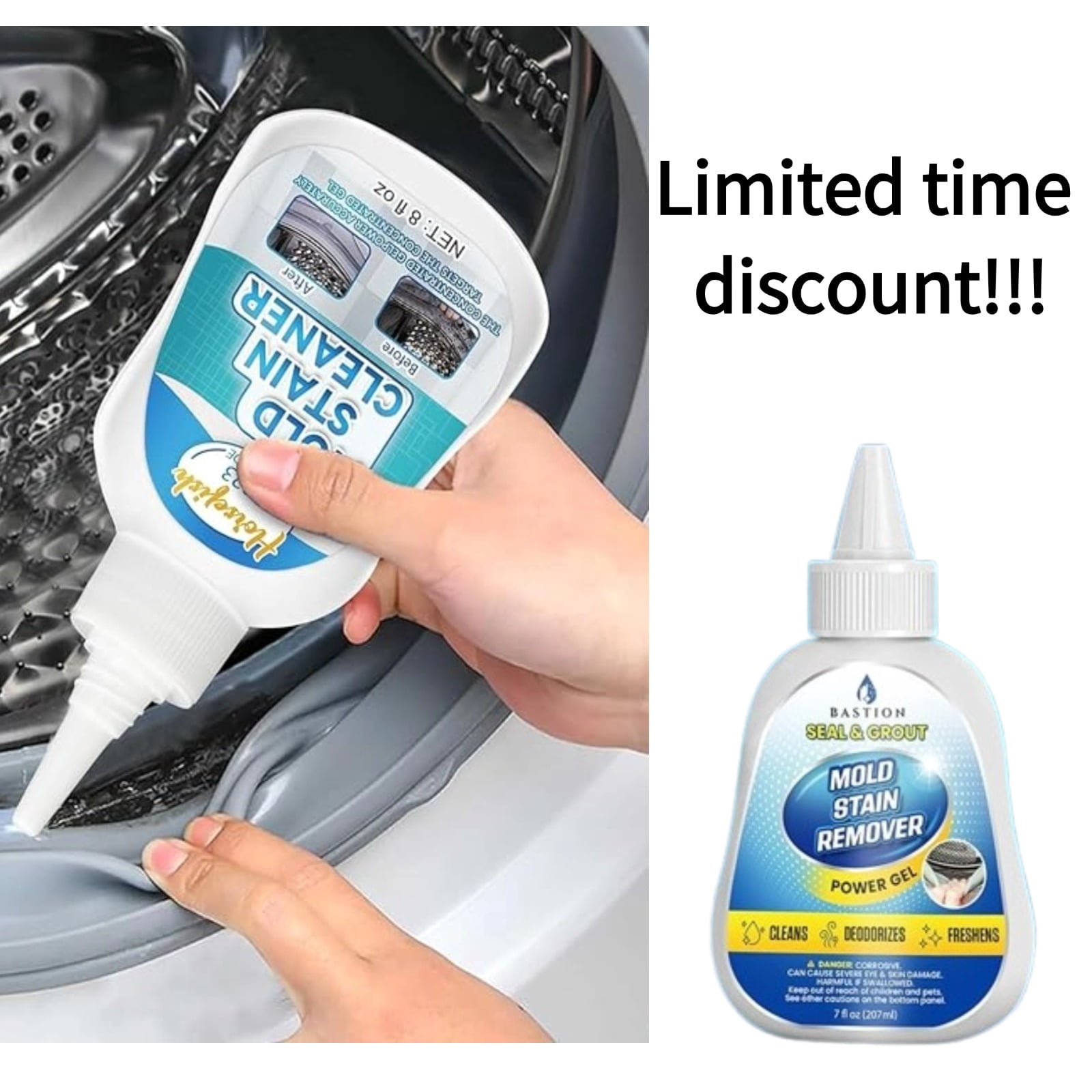 Mold Stain Cleaning Gel, Washing Machine Cleaner for Washing Machine ...