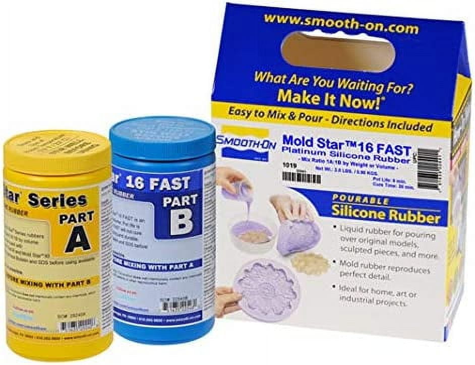 Mold Star 16 Fast - 1A:1B Mix by Volume Platinum Silicone Rubber - Pint ...