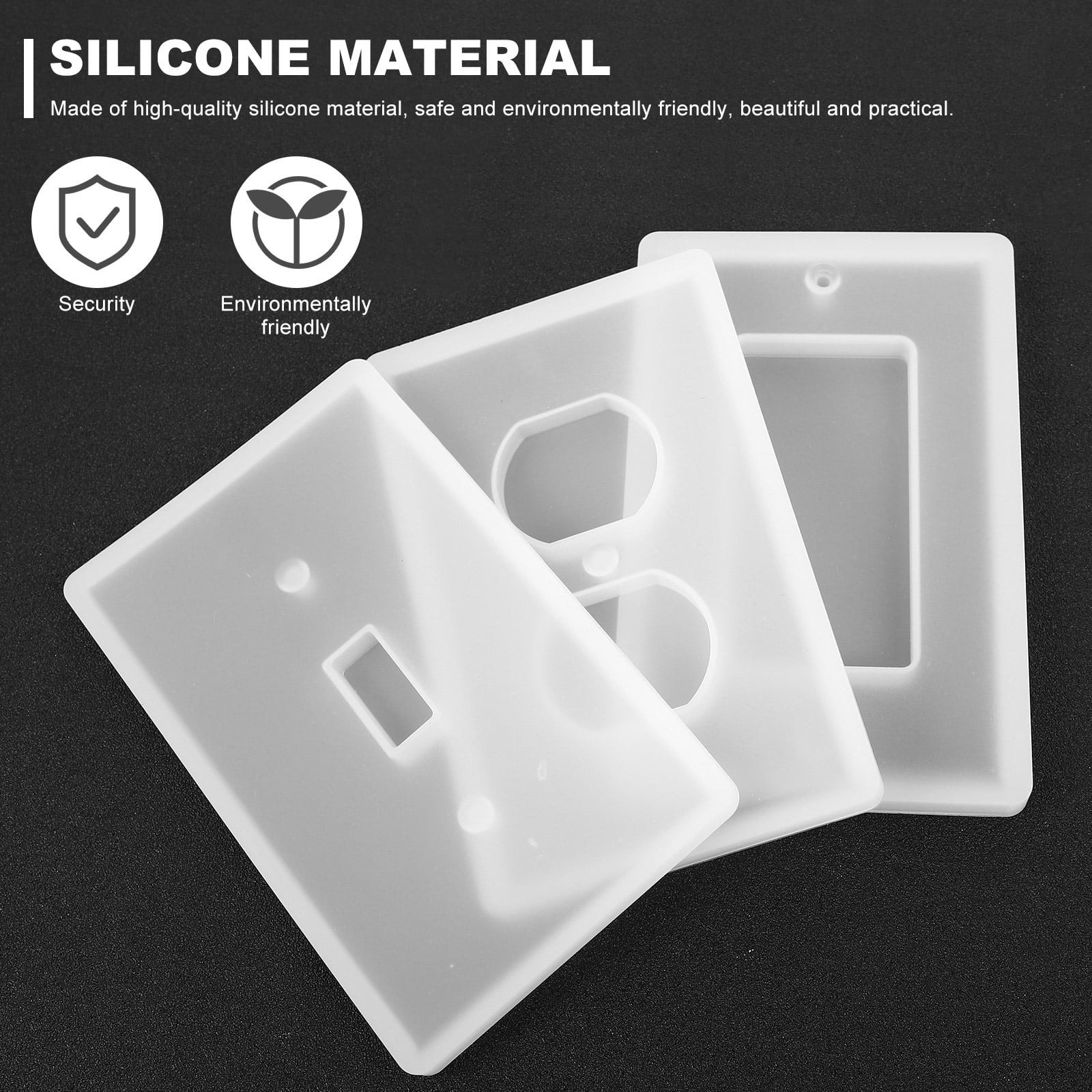 Mold Switch Socket Epoxy Silicone Cover Resin Panel Light Plate Casting ...
