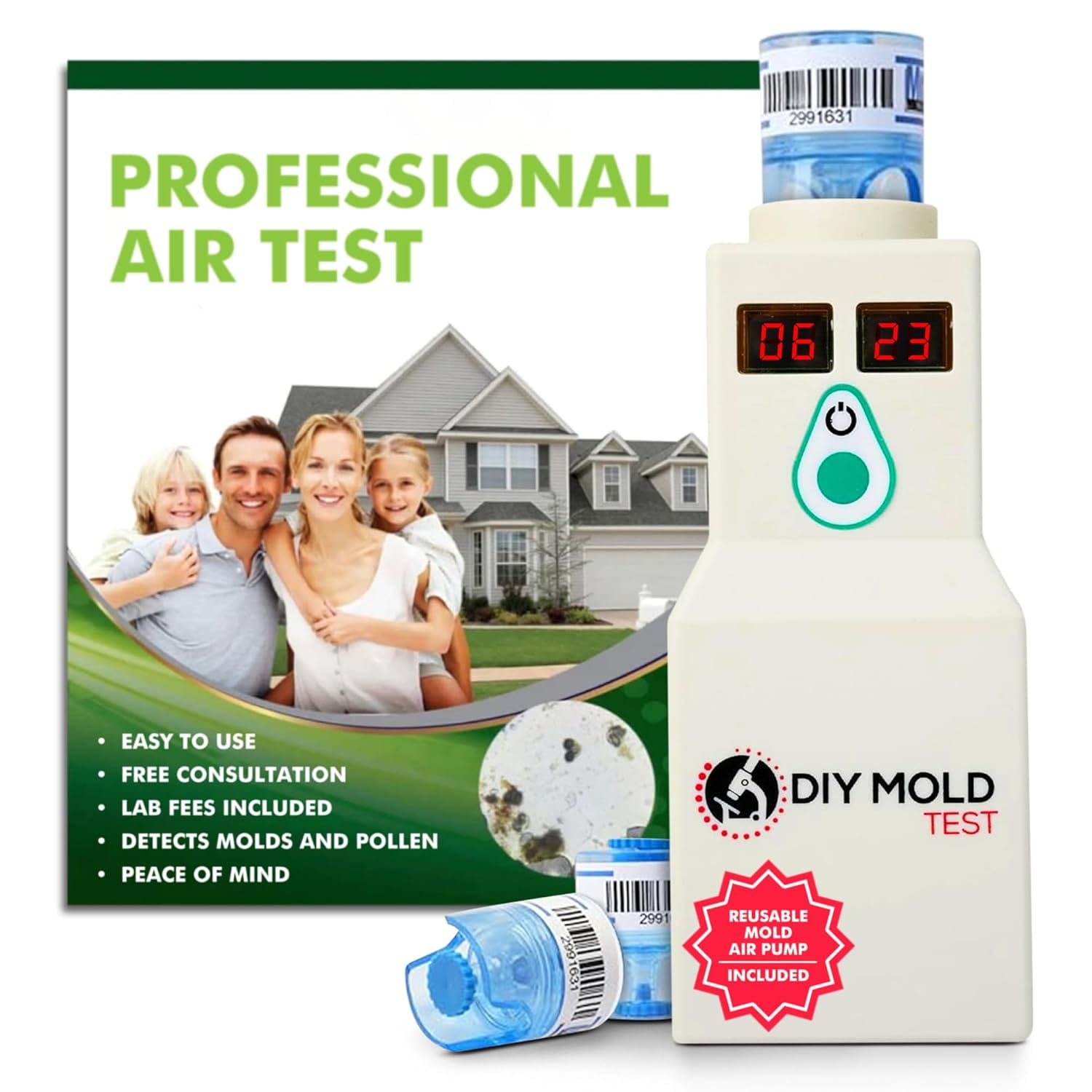 Mold Test Kit for Air Quality – 3 DIY Air Tests with Lab Analysis ...