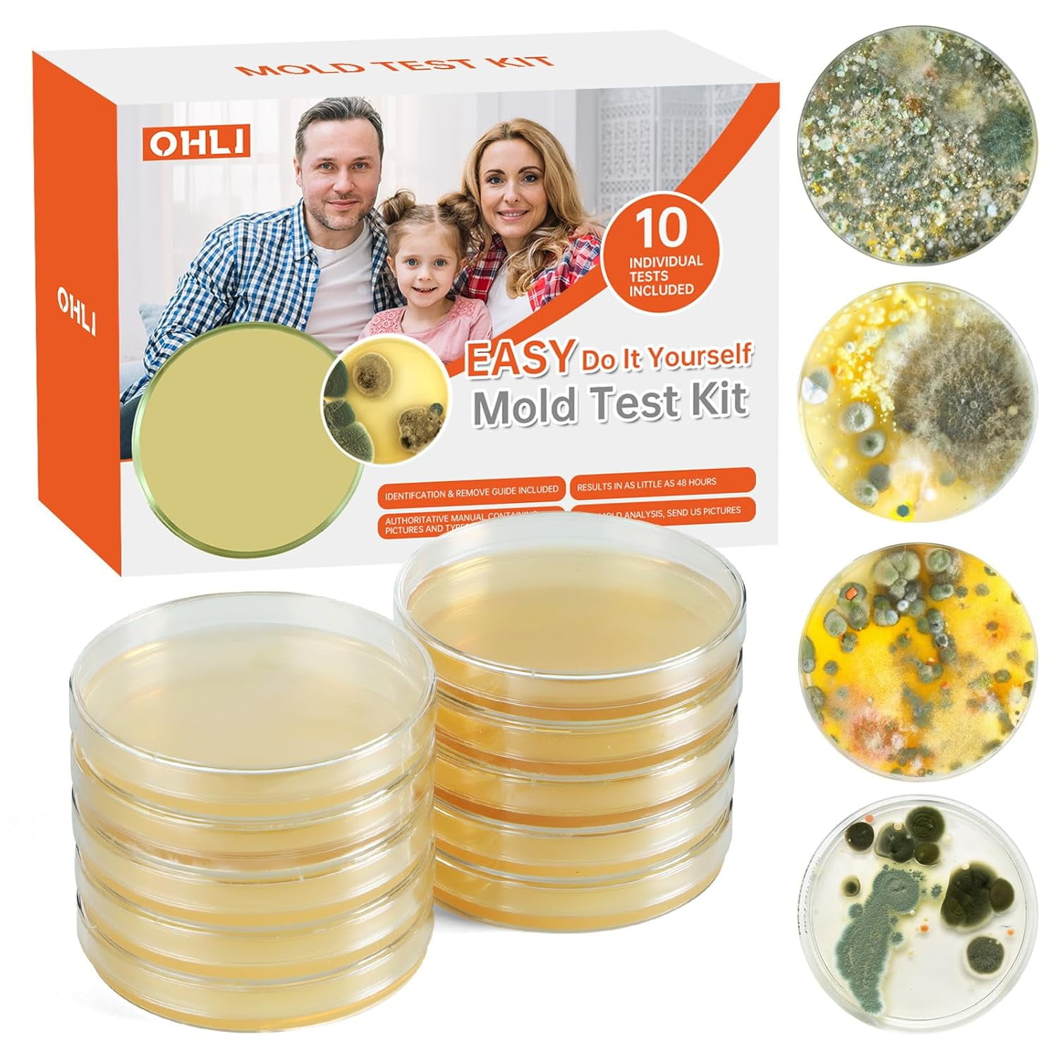 Mold Test Kit for Home Within 10 Individual Tests,Test HVAC,Home ...