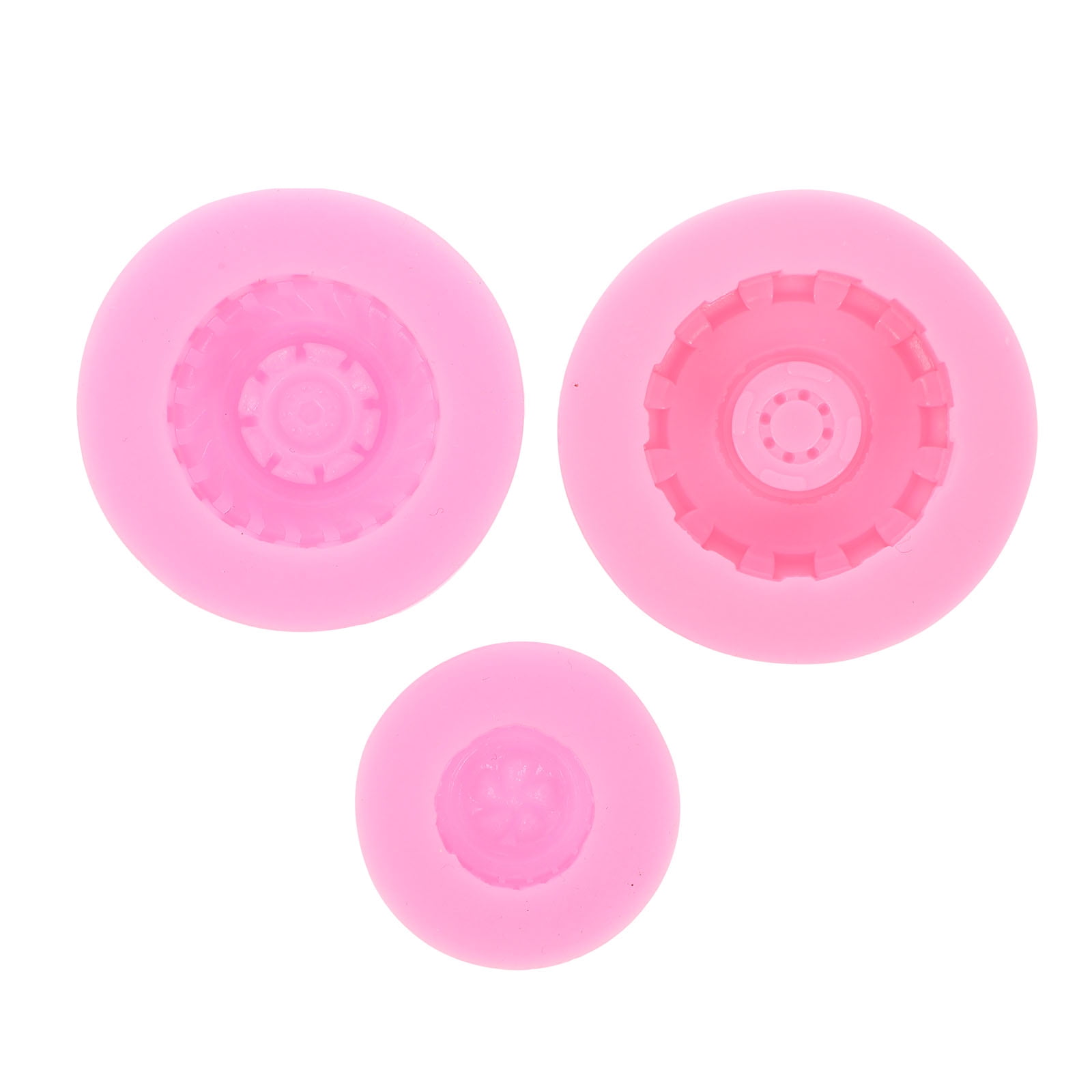 Mold Tire Molds Silicone 3D Fondant Car Cake Candle Making Resin Wheels ...