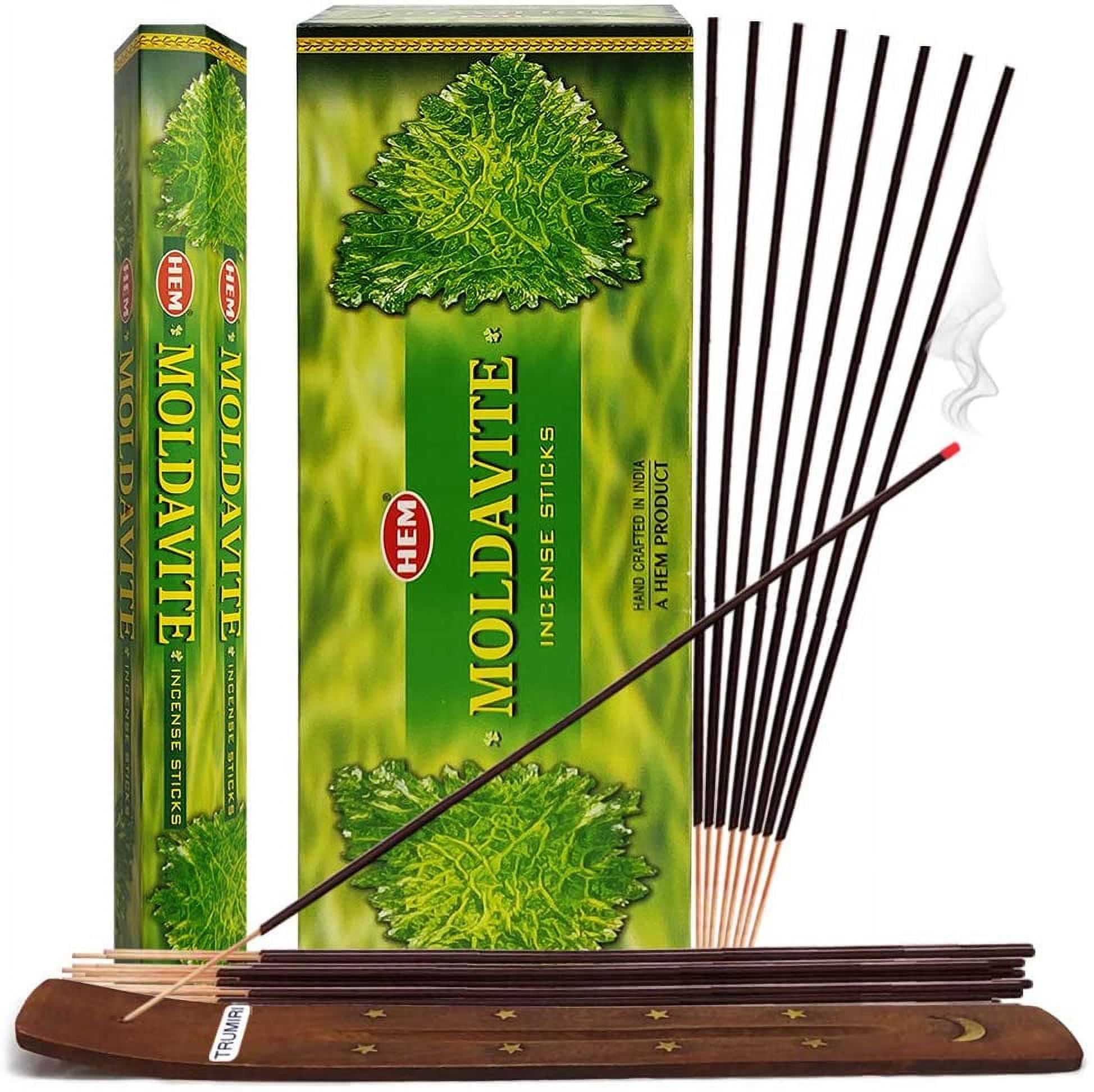 Moldavite Incense Sticks And Incense Stick Holder Bundle Insence ...