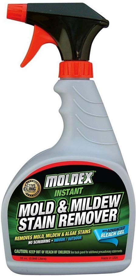 Moldex 7010 Mold & Mildew Instant Stain Remover Trigger Sprayer, 32 oz ...
