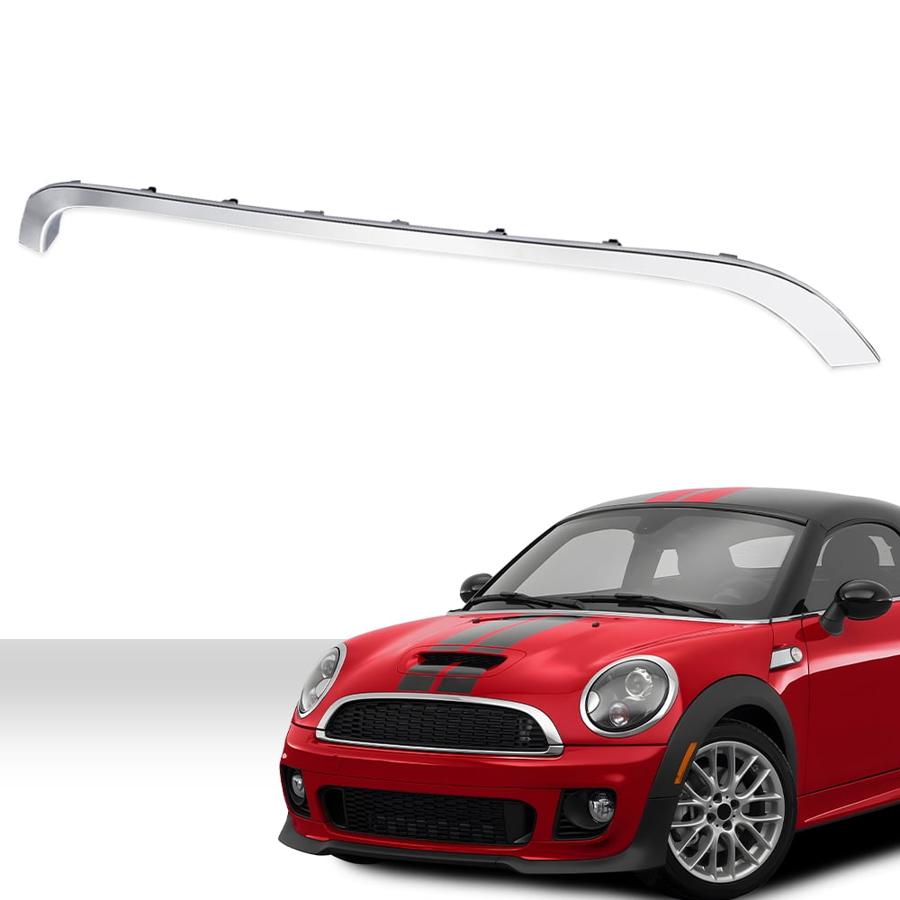 Molding Chrome Grille Hood Trim Moulding Fit For 2009-2015 Mini Cooper ...