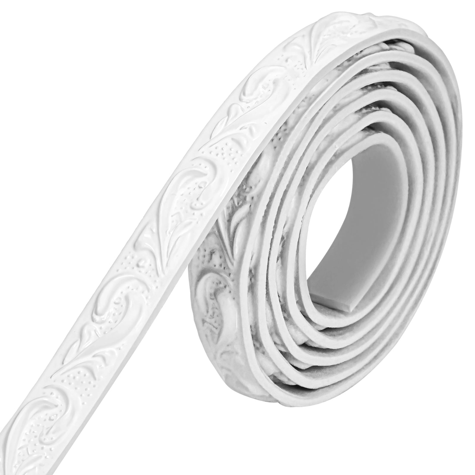 Molding Trim, PVC Molding Peel and Stick Trim, 16.4 Ft White Wall ...