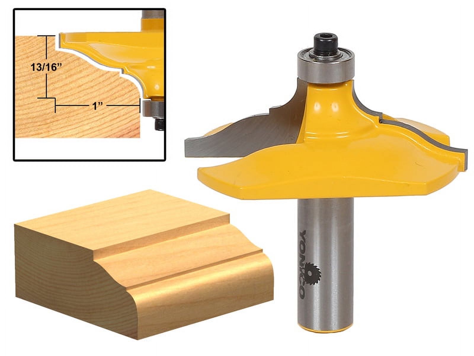 Yonico Classical & Bead Moulding & Edging Router Bit - 1/2" Shank ...