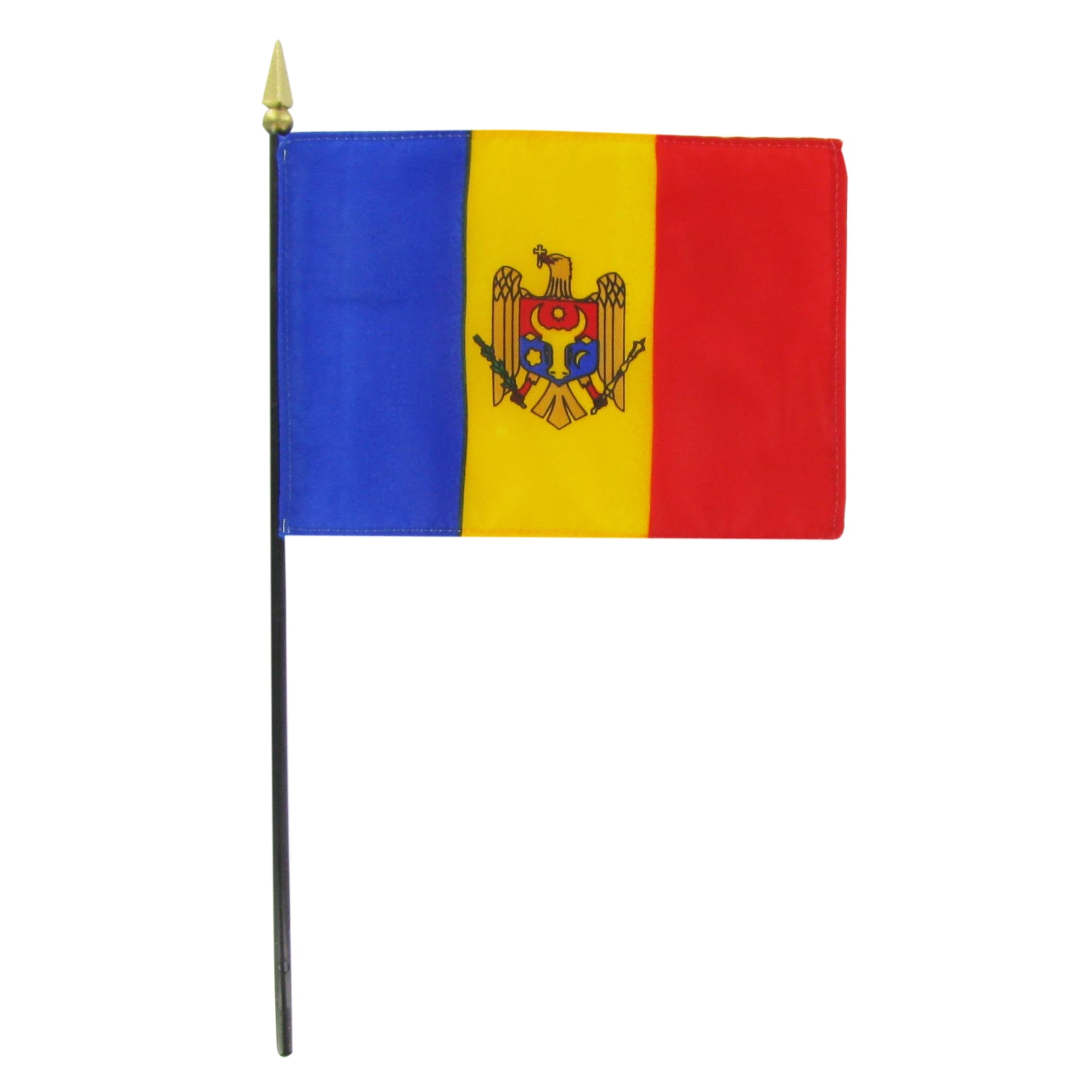 Moldova 4" x 6" Stick Flag -12 Pack - Walmart.com
