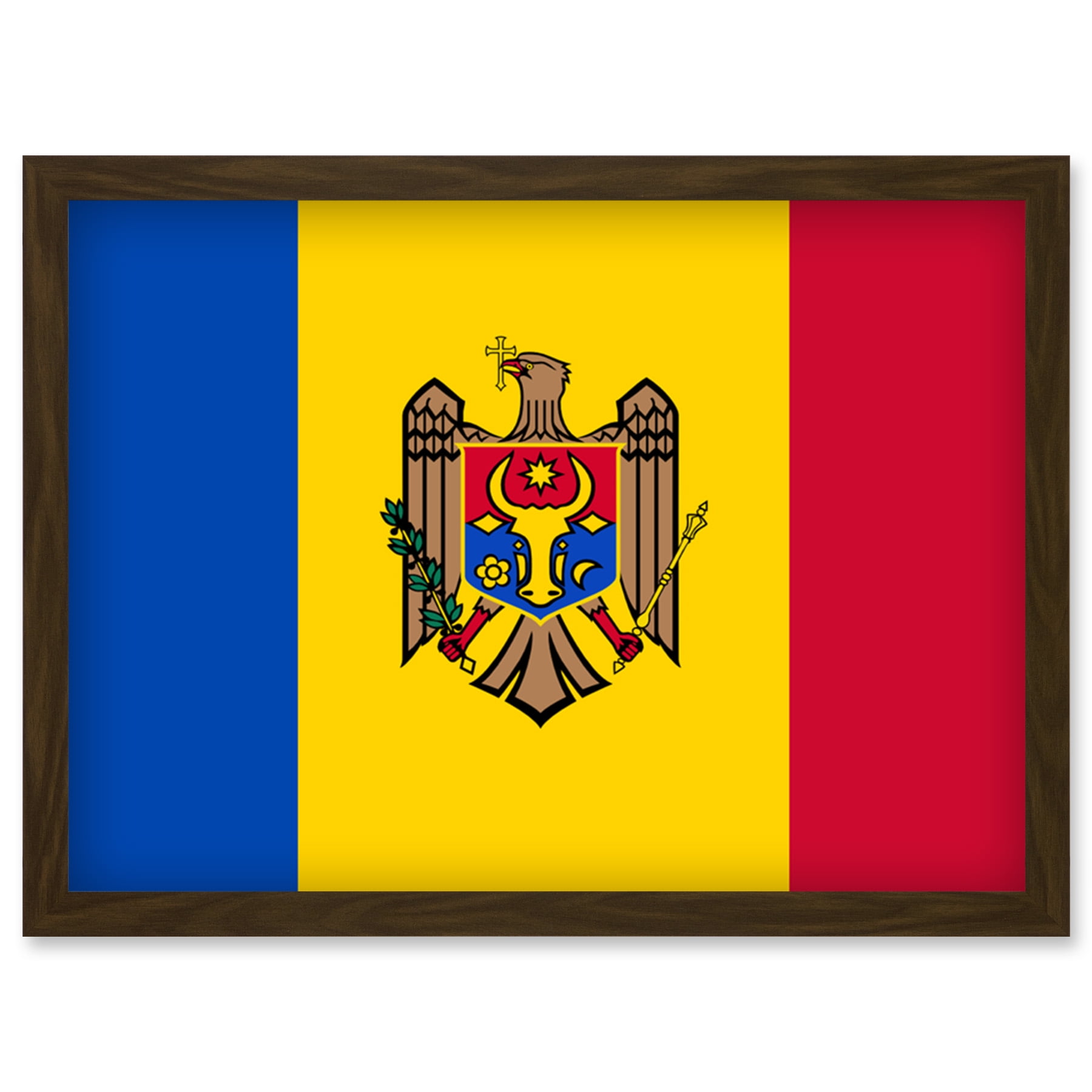 Moldova (the Republic of) National Flag Patriotic Vexillology World Flags Country Region Poster ...