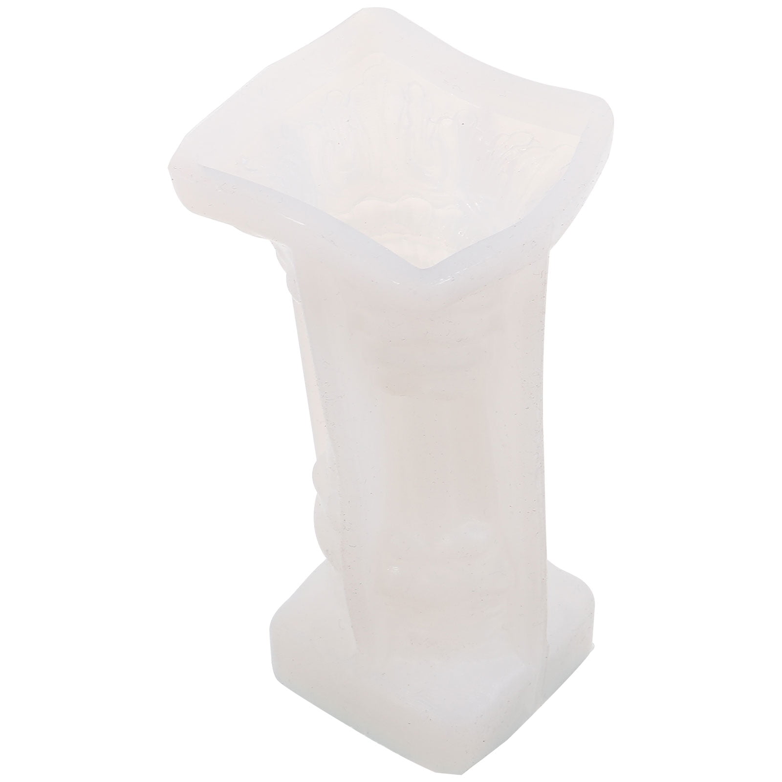 FENGGUIQU DIY Handmade Candle Making Silicone Pillar Shape Mold White ...
