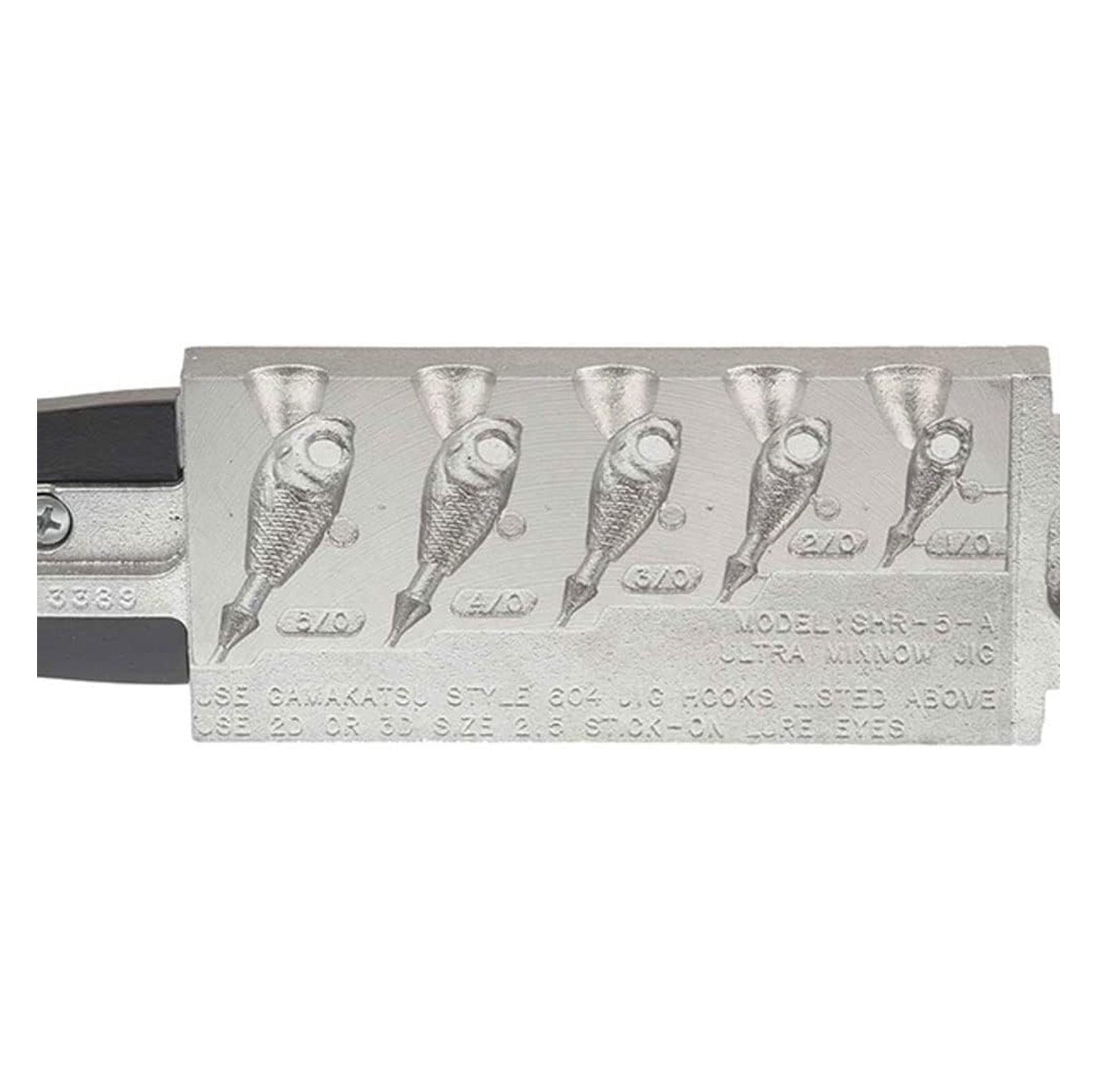 Molds Ultra Minnow Jig Mold 18, 14, 38, 12, 58 oz - Silver - Knife Edge ...