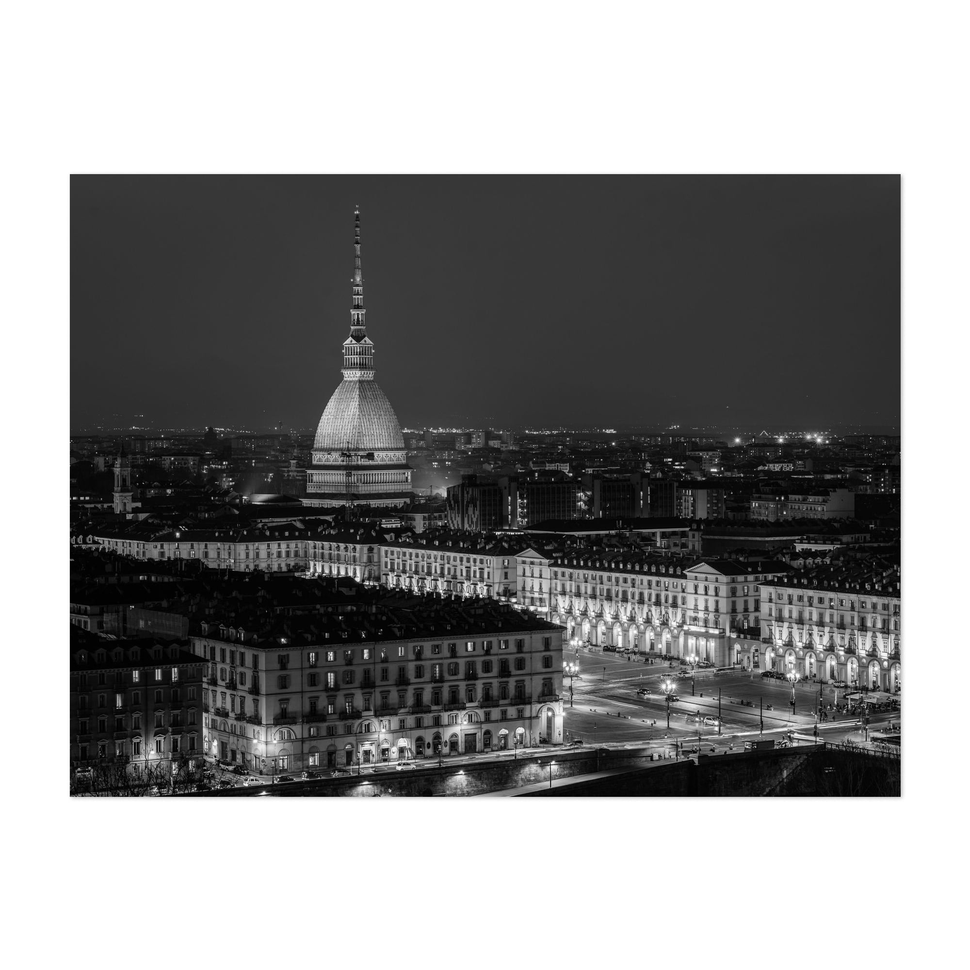 Mole Antonelliana 01 B&W - Turin Piedmont Italy Photography Unframed ...