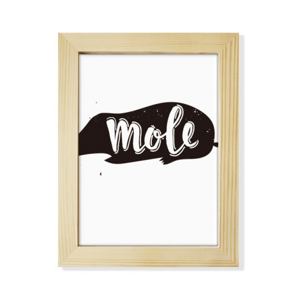 Mole Black And White Animal Desktop Adorn Photo Frame Display Art ...