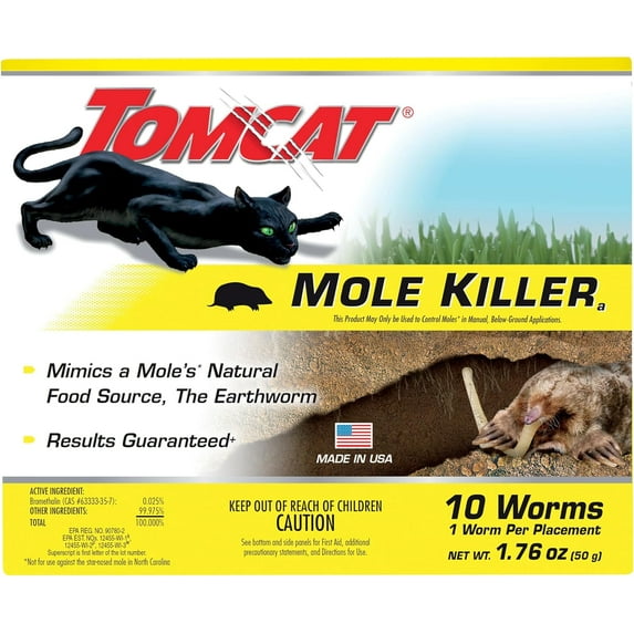 Mole Killer(a), Ready-to-Use Worm Bait Strips that Mimic Earthworms ...