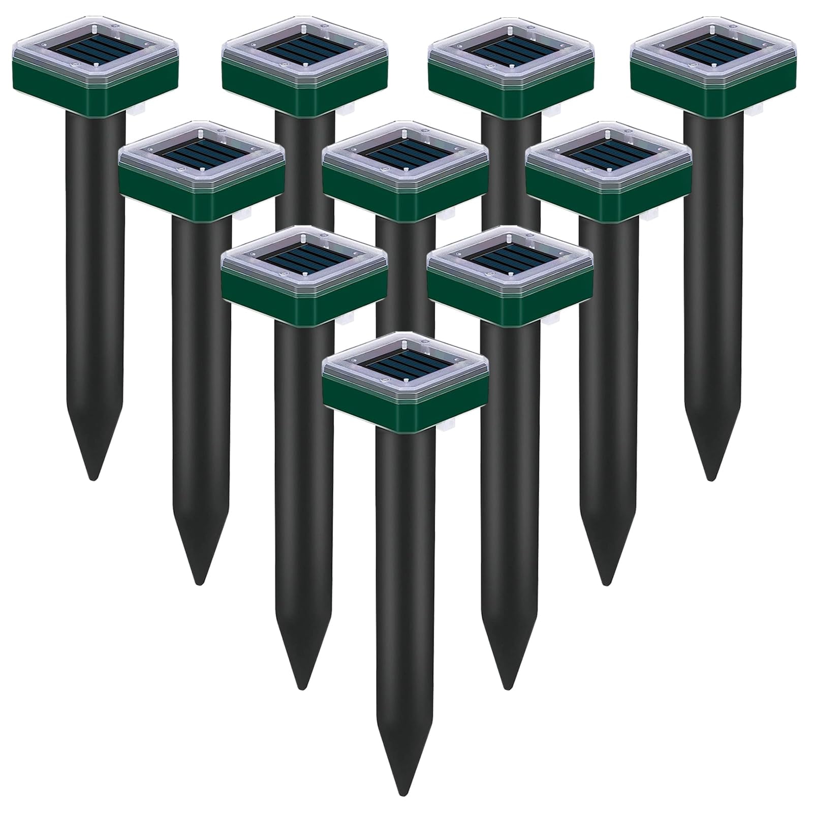 Mole Repellent Solar Powered 10 Pack, Snake Repellent Sonic Mole ...