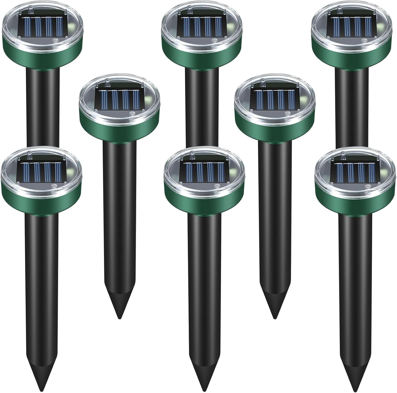 Mole Repellent Solar Powered 8Pack,Snake Vole Repellent Outdoor, Gopher ...