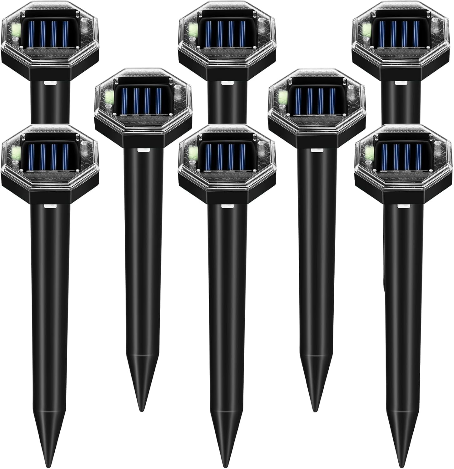 Mole Repellent Solar Powered,8Pack Waterproof Ultrasonic Repeller ...