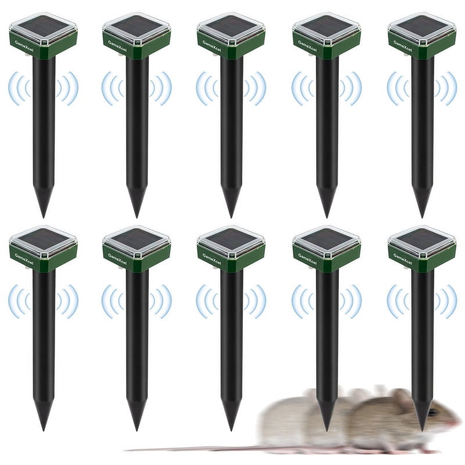 Mole Repellent Solar Powered for Lawns 10 Pack Gopher Repellent ...