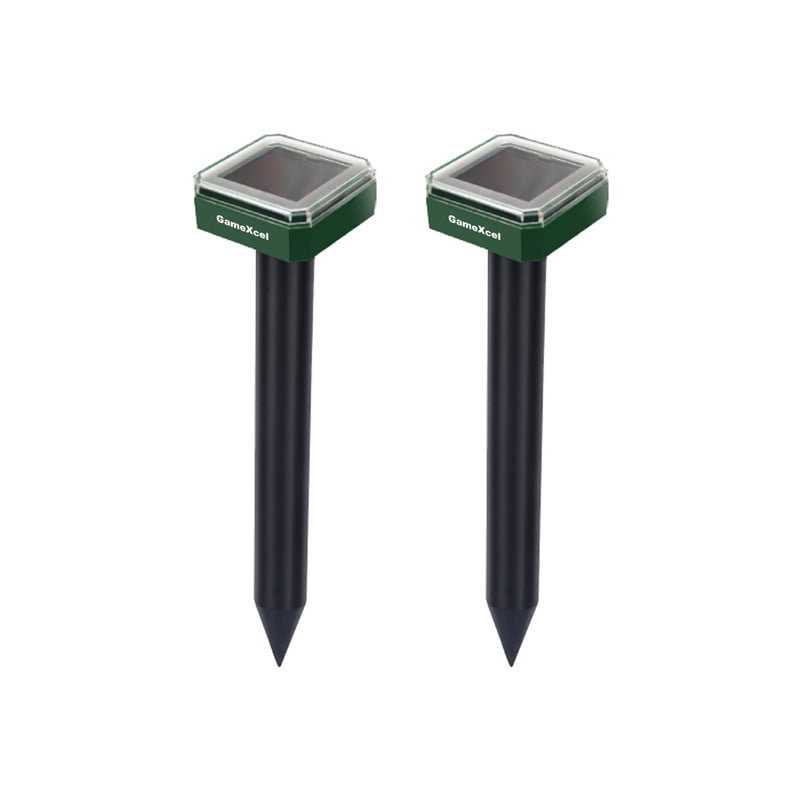 Mole Repellent Solar Powered for Lawns 2 Pack Gopher Repellent ...