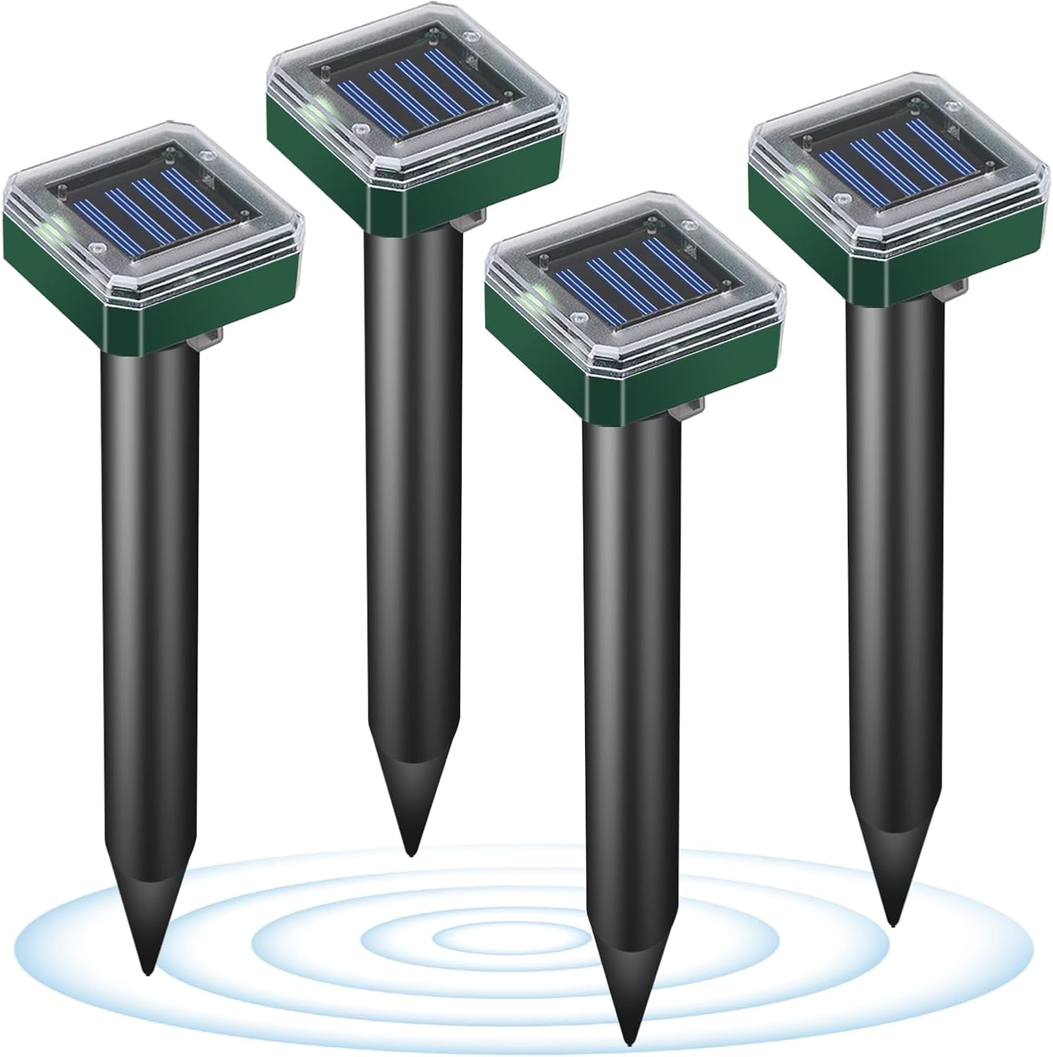 Mole Repellent Solar Powered-Waterproof Vole Chipmunk Repellent Outdoor ...