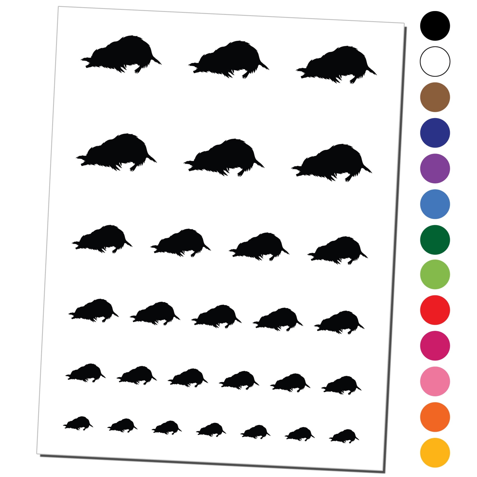 Mole Solid Water Resistant Temporary Tattoo Set Fake Body Art ...
