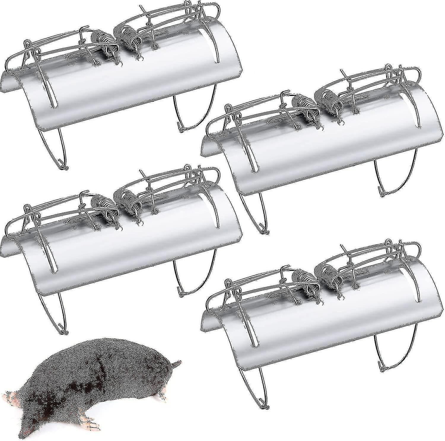 Mole Trap Half Round Metal Mole Killer Reusable Ground Squirrel Trap ...