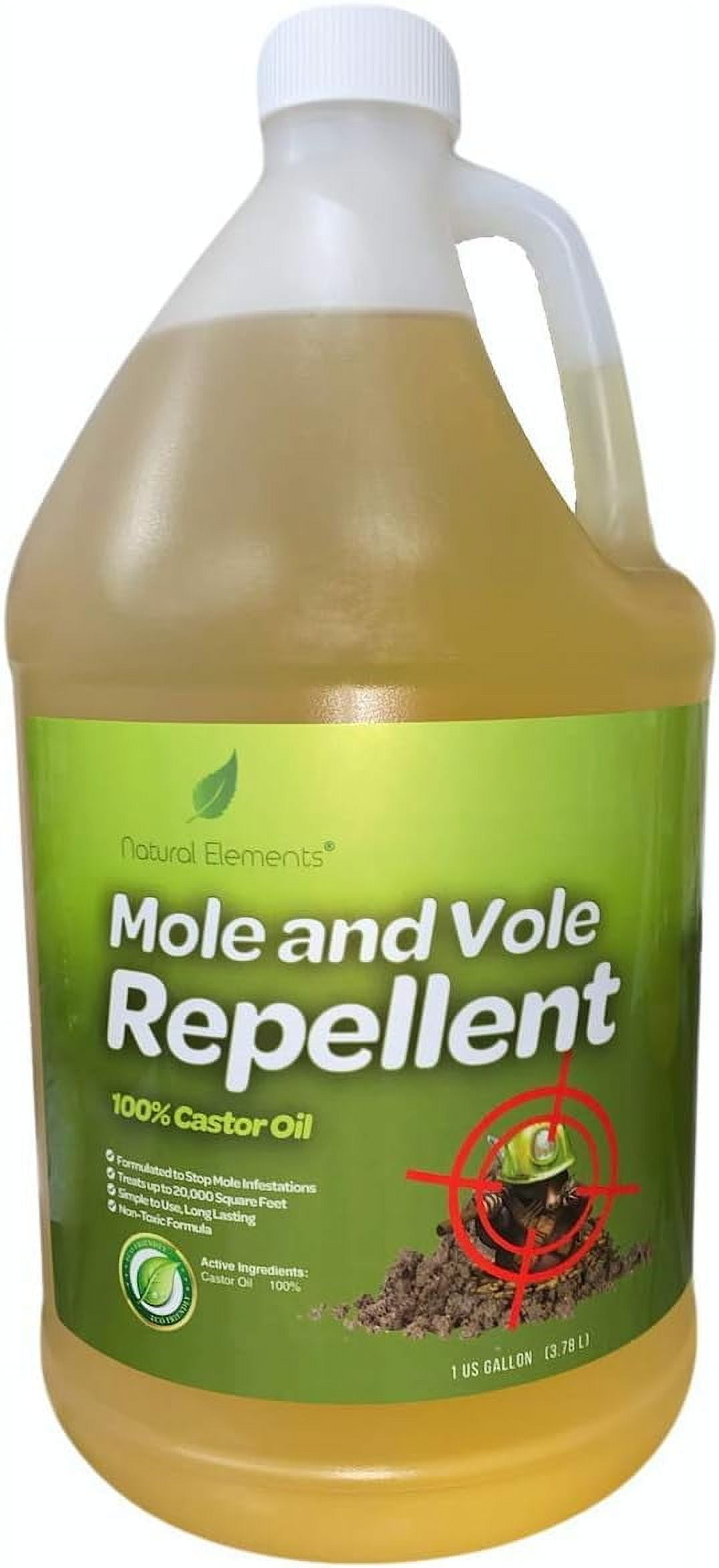 Mole and Vole Repellent | 100% Castor Oil | Pet Safe and Non Toxic ...