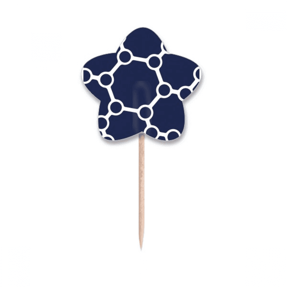 Molecular Binding Combination Structure Toothpick Flags Star Lable