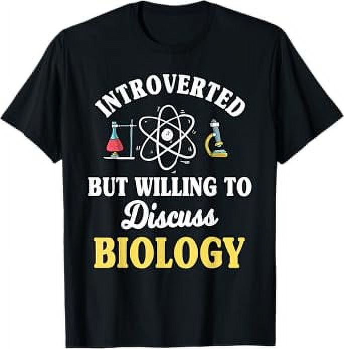 Molecular Biologist Introvert Genetic Scientist DNA Biology T-Shirt ...