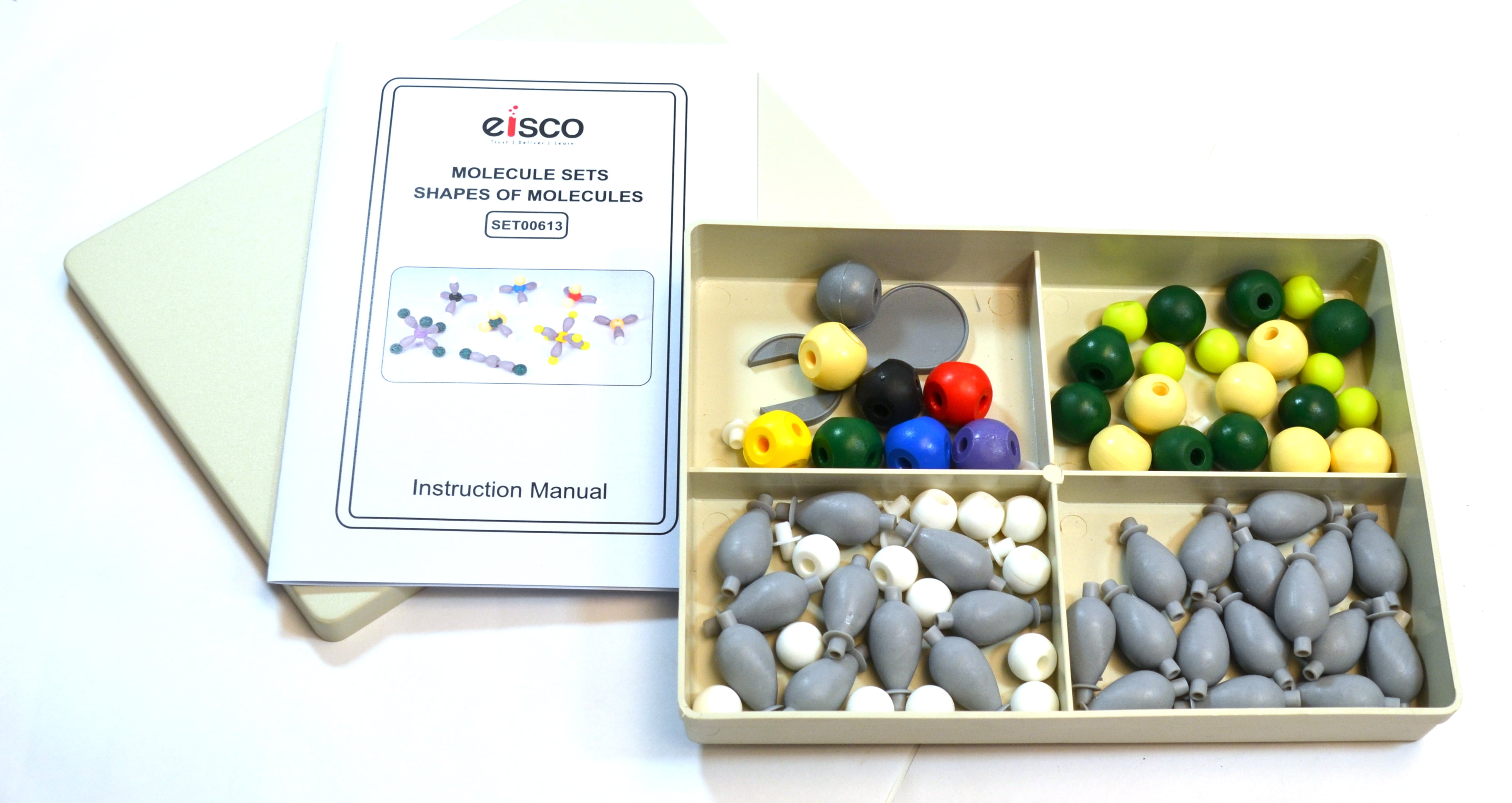 Eisco Labs Molecular Model Kit - Organic Chemistry Teaching Aid, 74 ...