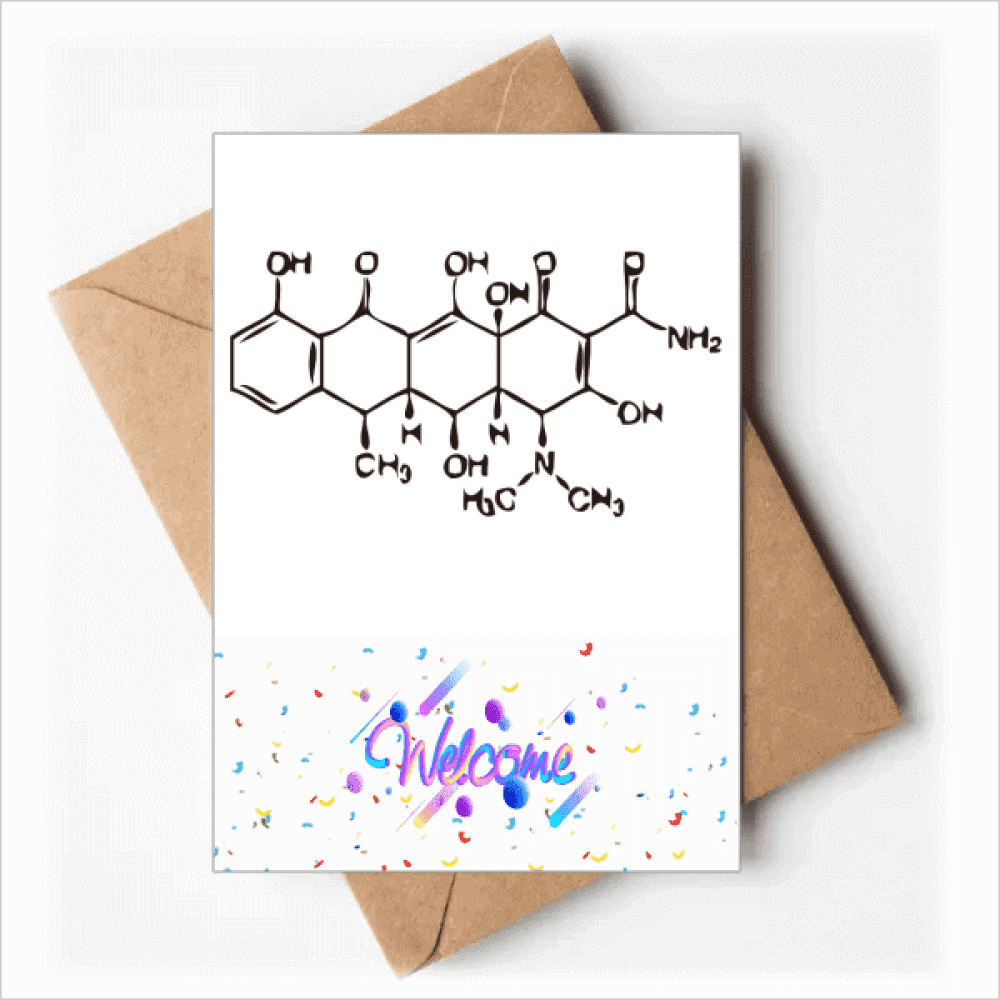 Molecular Organic Chestry Atoc Structure Welcome Back Greeting Cards ...