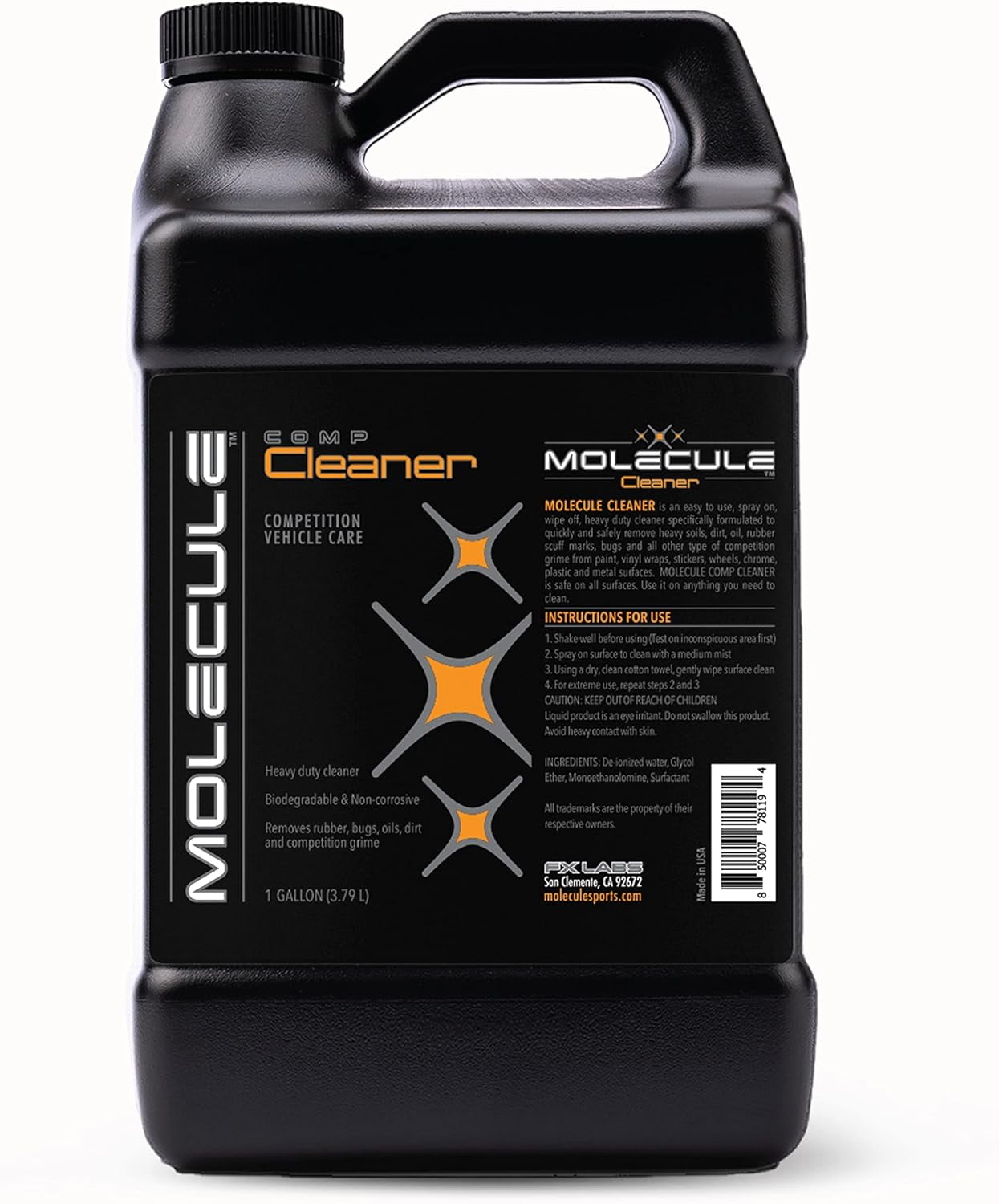 Molecule Competition Cleaner, Spray on and wipe off solution, Heavy ...