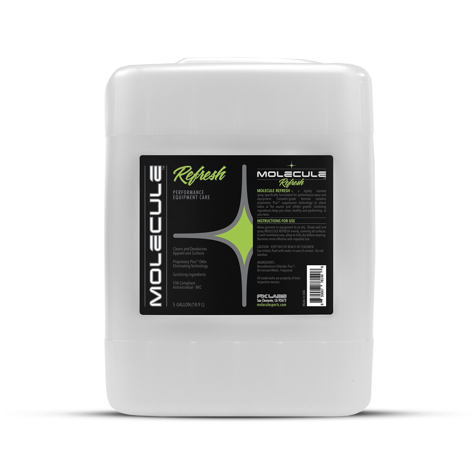 Molecule Refresh (5Gal) - Sports Deodorizer MLRE051 - Walmart.com