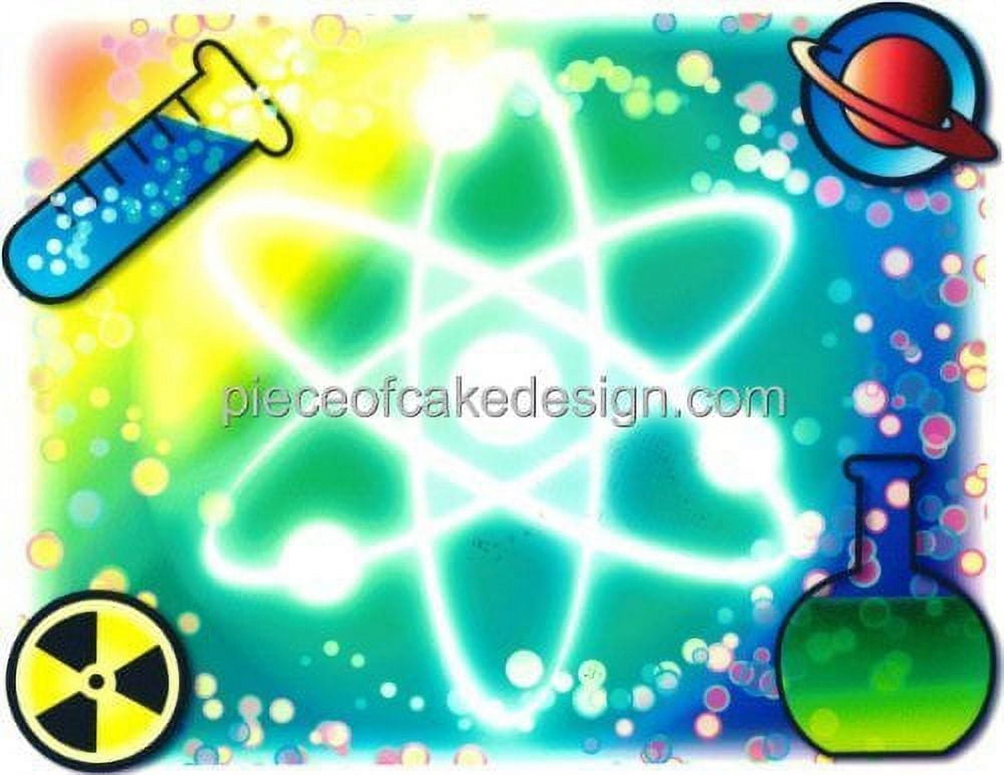 Molecule Science / Chemistry Edible Frosting Image Cake Topper 8" Round ...