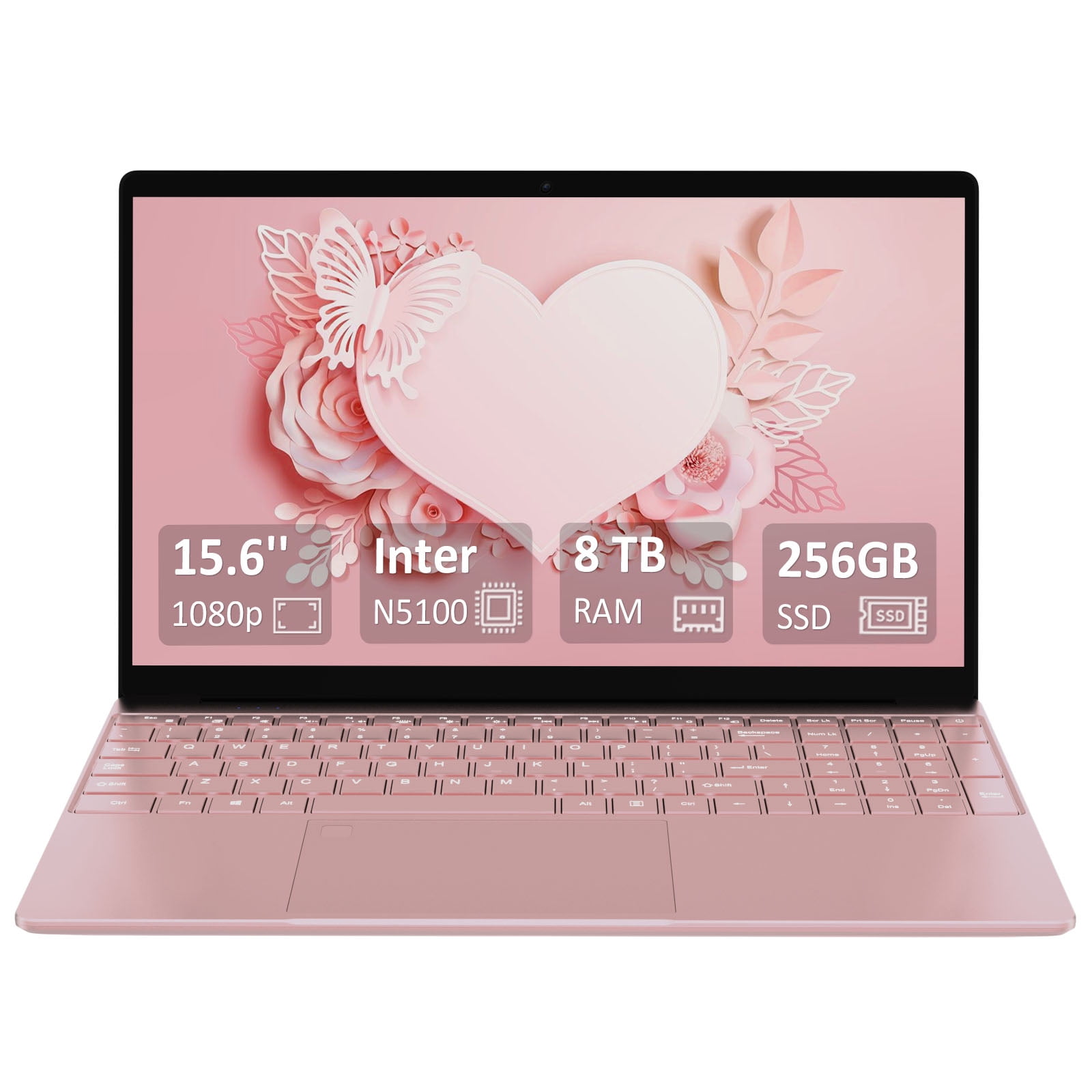 Molegar 15.6" FHD Laptop with Intel Quad-Core N5100, Intel UHD Graphics ...