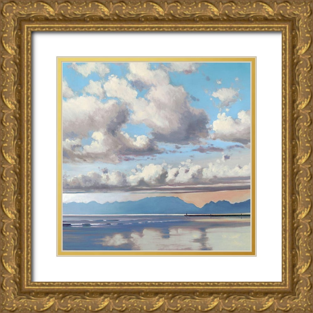 Molenaar 26x26 Gold Ornate Wood Framed with Double Matting Museum Art ...