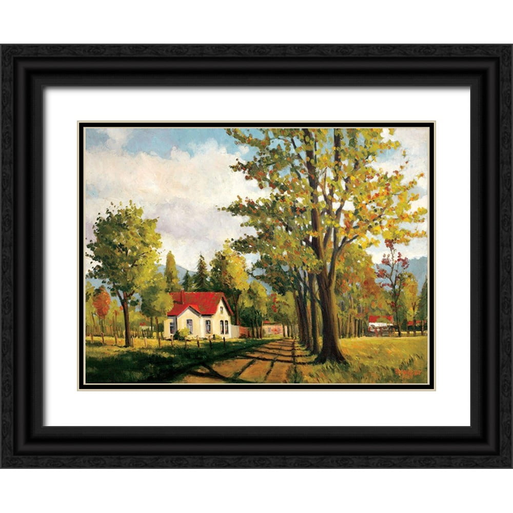 Molenaar, Pieter 14x11 Black Ornate Wood Framed with Double Matting ...