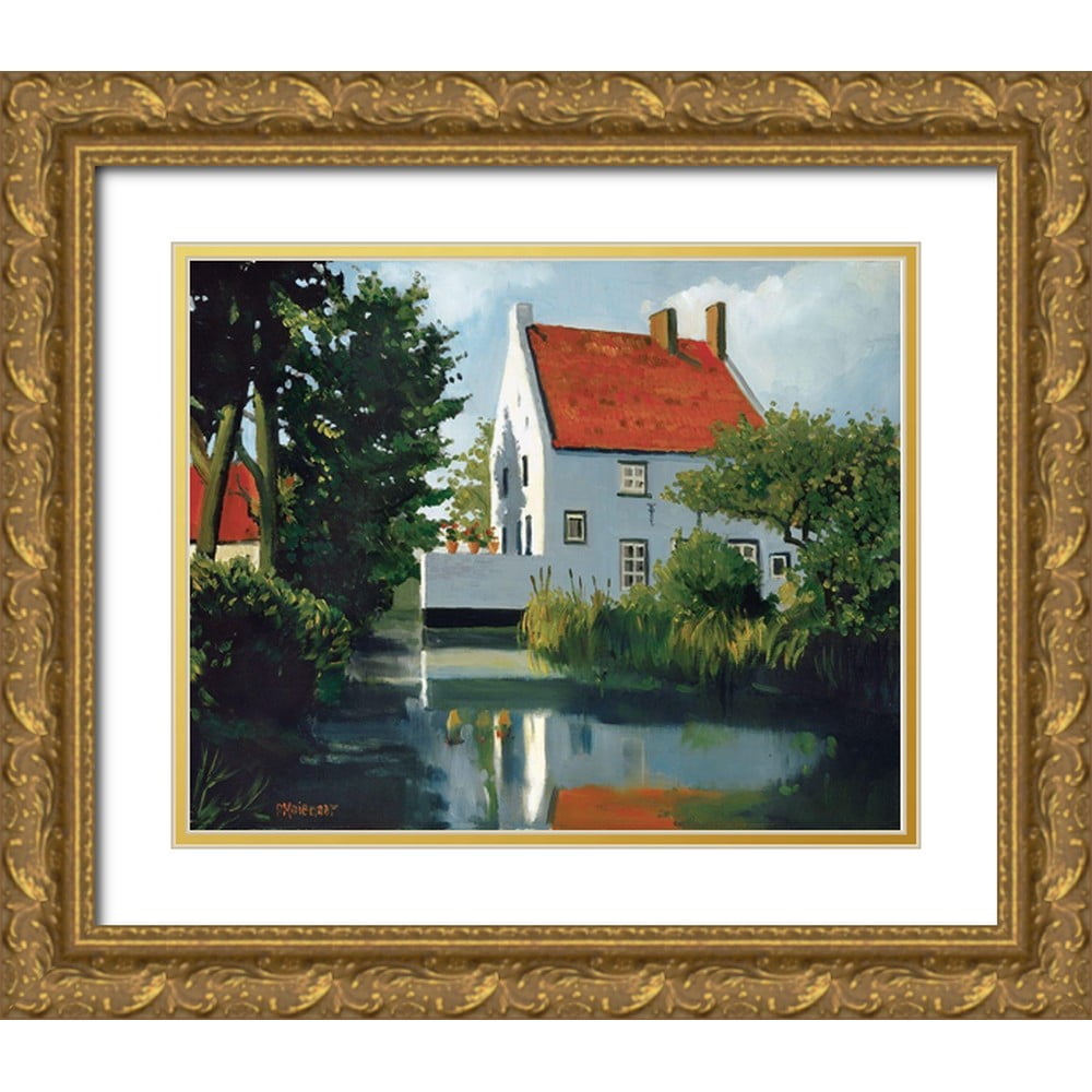 Molenaar, Pieter 14x12 Gold Ornate Wood Framed with Double Matting ...