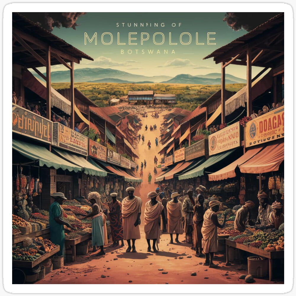 Molepolole,Botswana Sticker Phone Decal Water Bottle Stickers Car ...