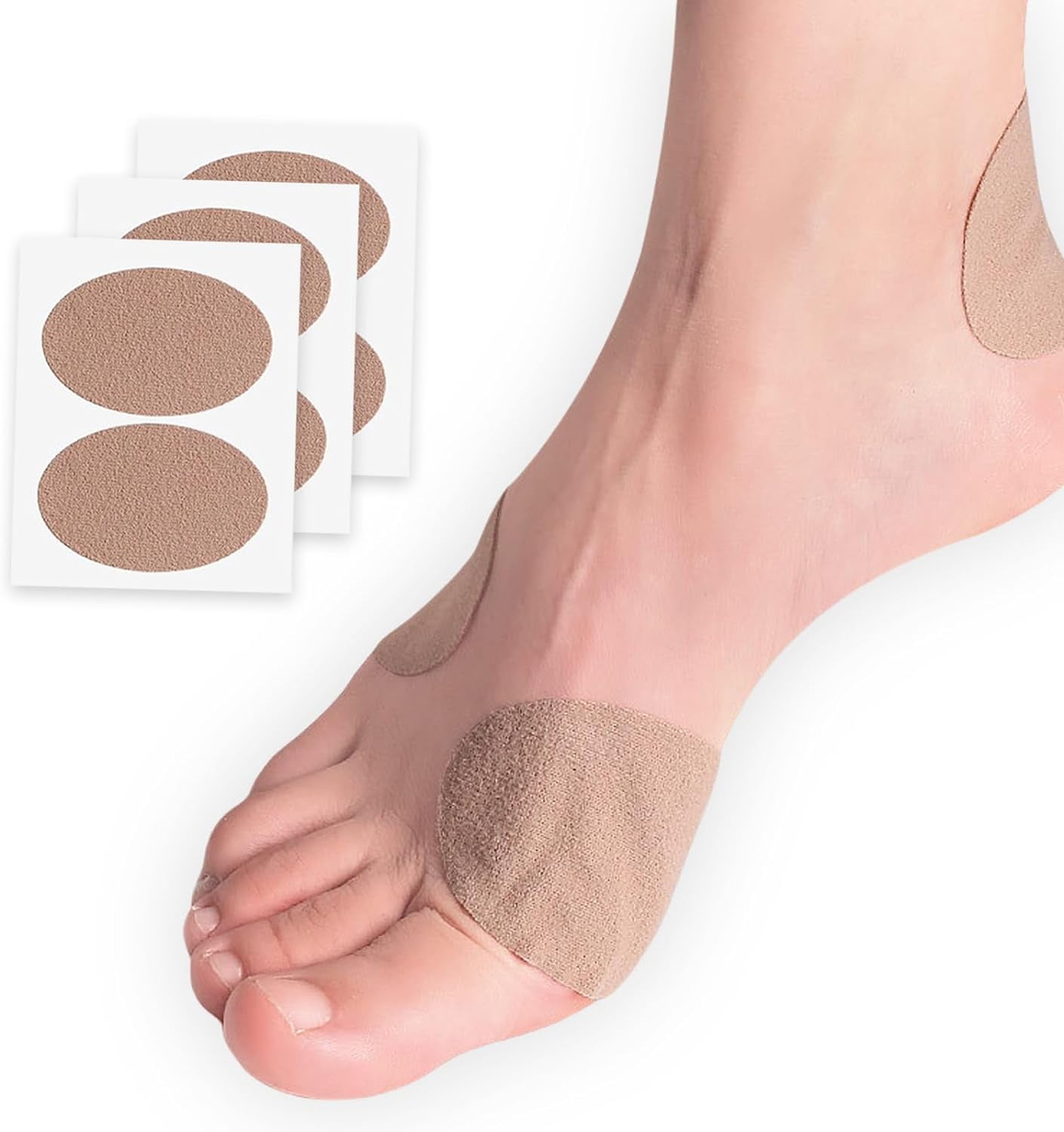 Moleskin Adhesive Pads for Feet, Moleskin for Blister Bandages for Feet ...