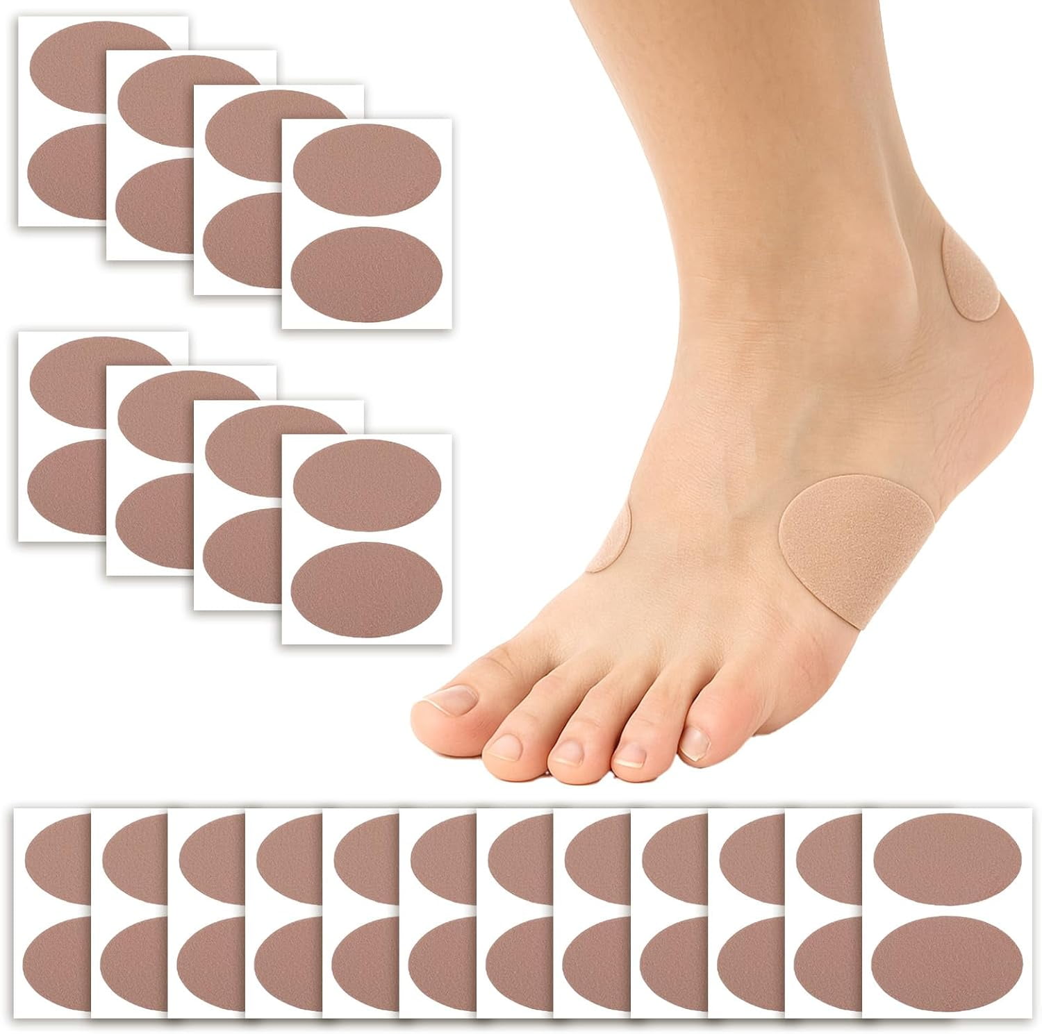 Moleskin for Feet 20 Sheets Moleskin Adhesive Pads for Blisters Cotton ...