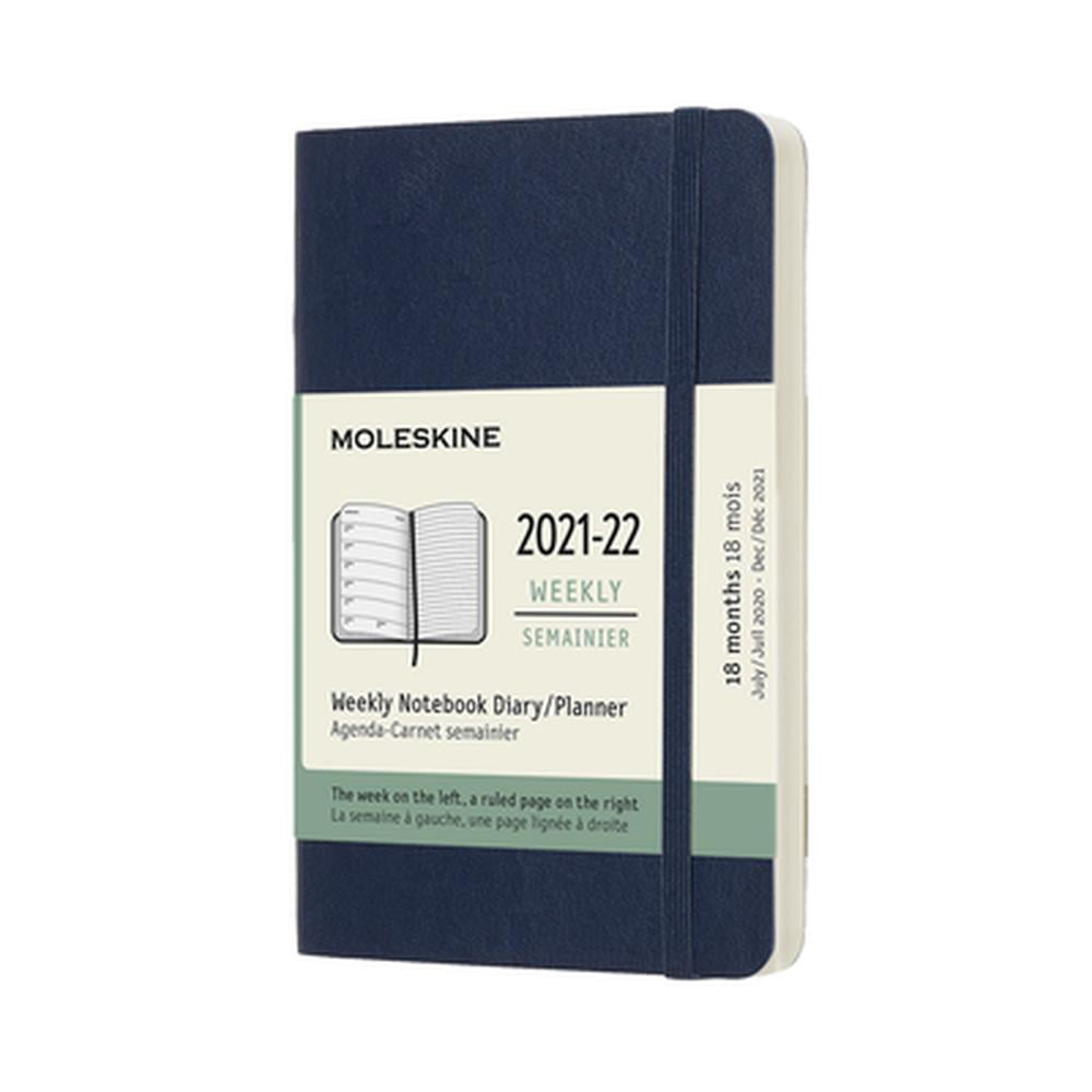Moleskine 2022 18-month Weekly Pocket Softcover Notebook - Walmart.com