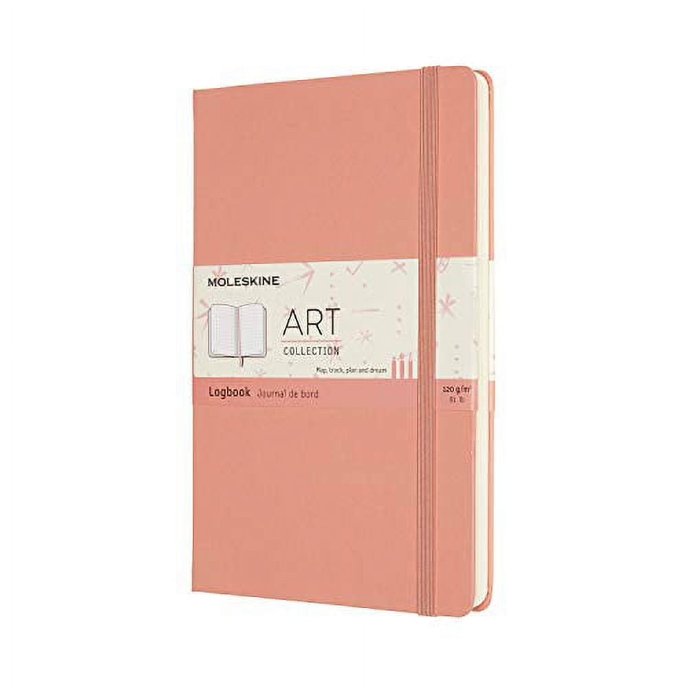 Moleskine Art Logbook, Hard Cover, Large (5" x 8.25"), Dotted, Coral ...