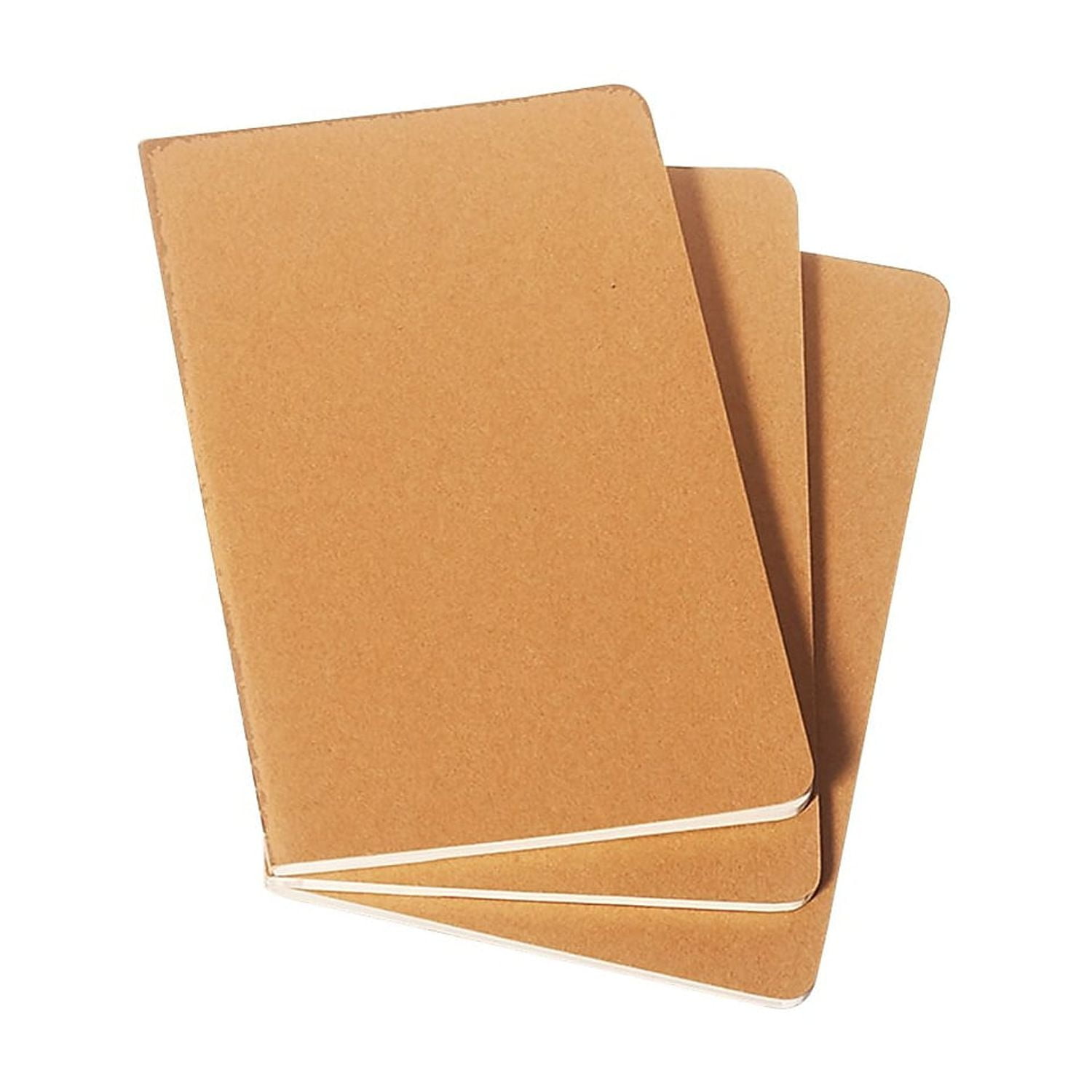 Moleskine Cahier Journals (Set of 3), Large (5" x 8.25"), Ruled, Kraft ...