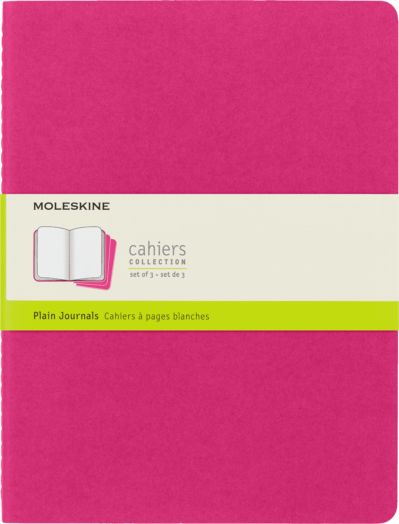 Moleskine Cahier Journals (Set of 3), XL (7.5" X 10"), Plain, Kinetic ...