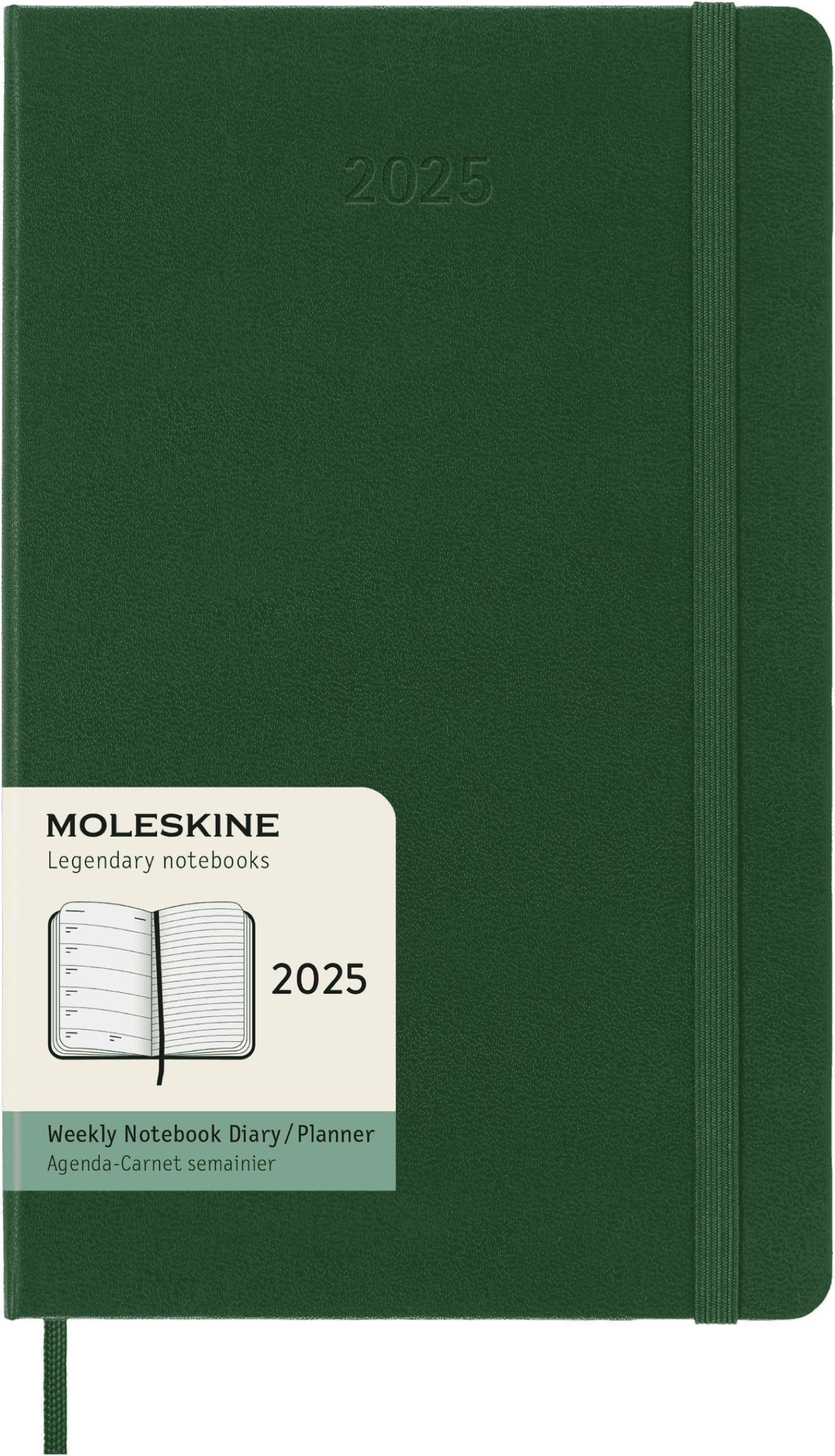 Moleskine Classic 12 Month 2025 Weekly Planner, Hard Cover, Large (5" x ...