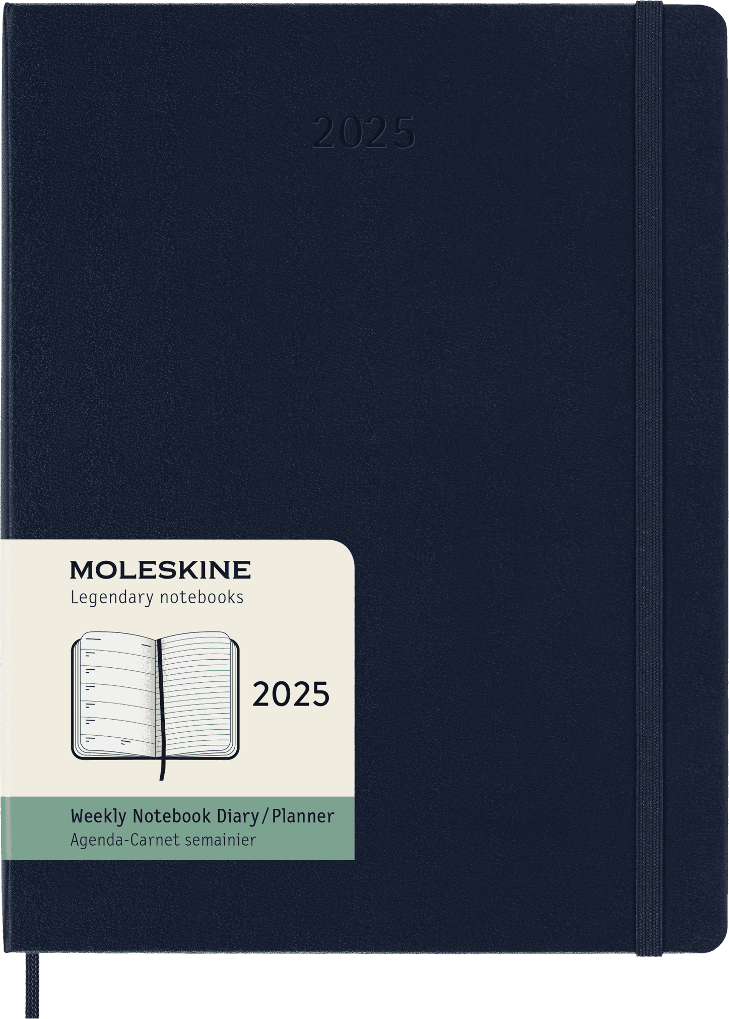 Moleskine Classic 12 Month 2025 Weekly Planner, Hard Cover, XL (7.5" x ...
