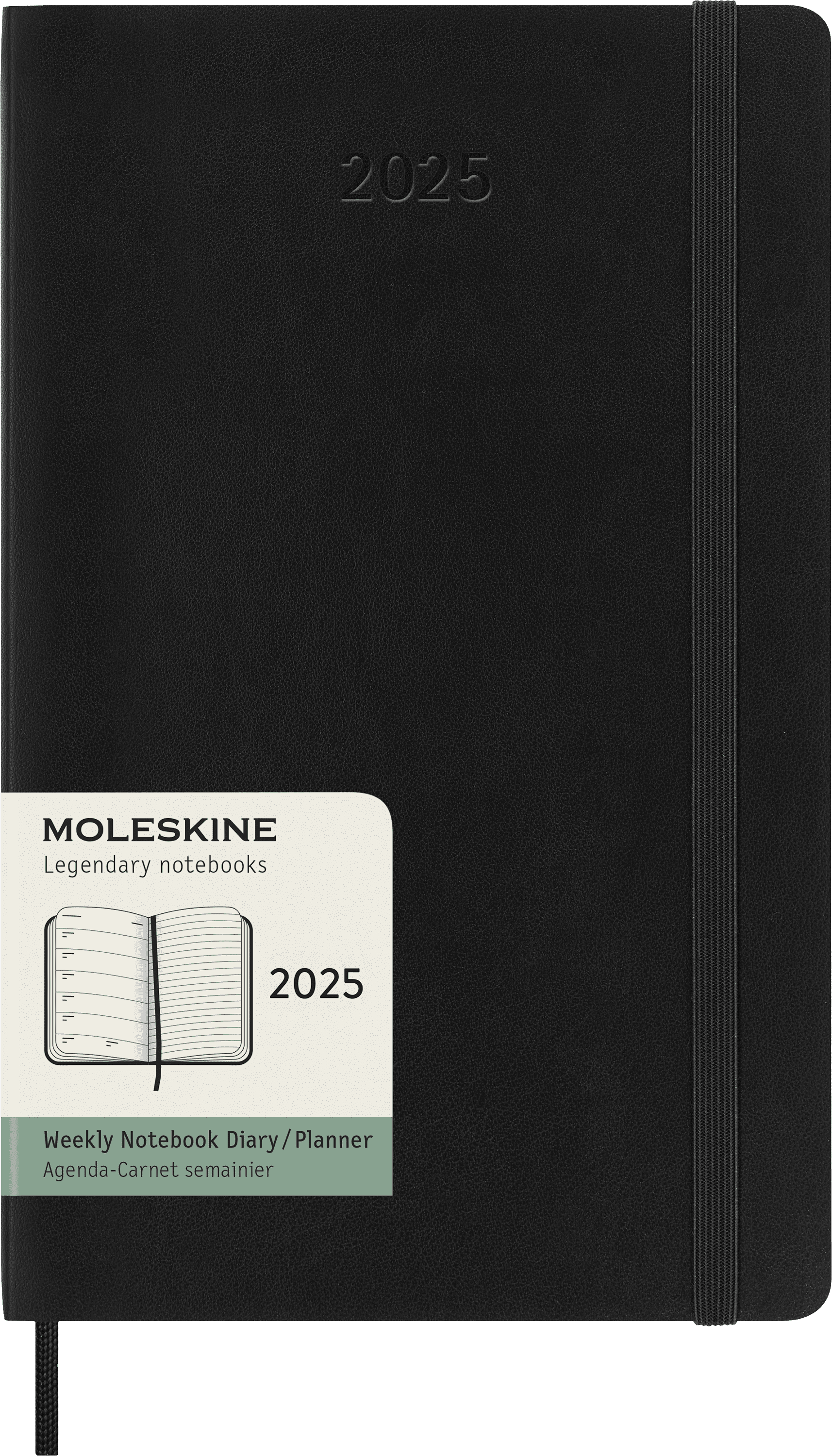 Moleskine Classic 12 Month 2025 Weekly Planner, Soft Cover, Large (5" x ...