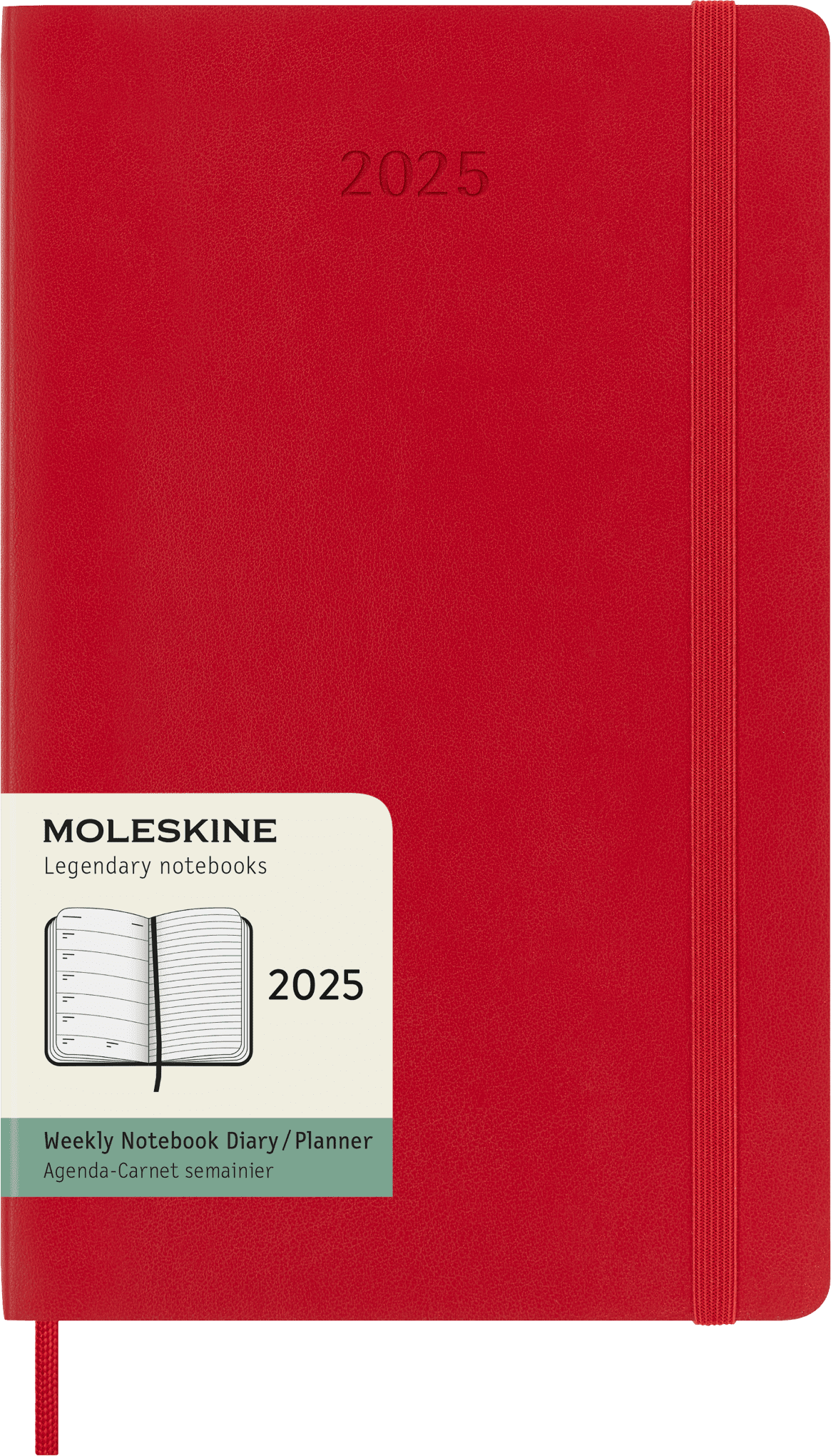 Moleskine Classic 12 Month 2025 Weekly Planner, Soft Cover, Large (5" x ...